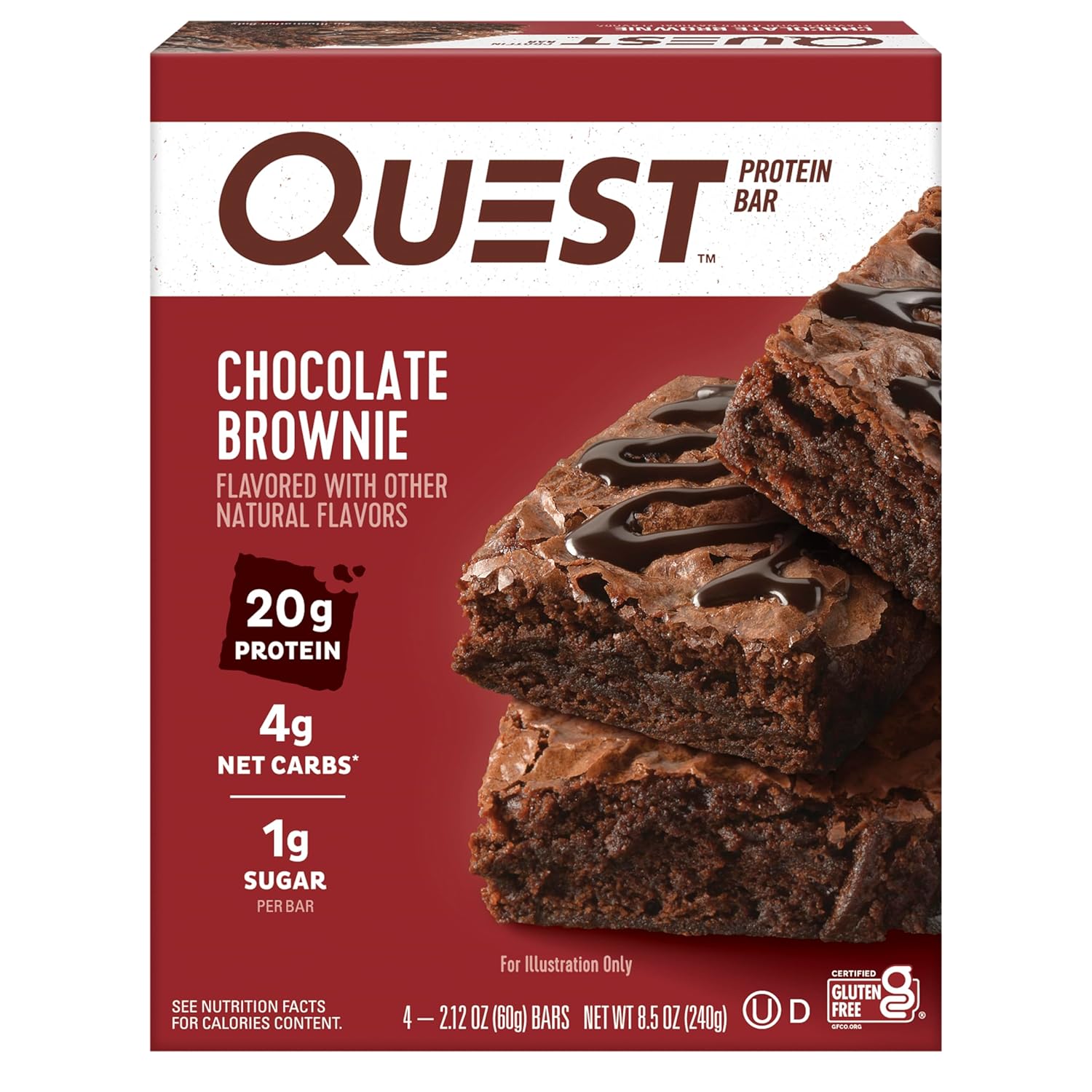 Amazon.com: Quest Nutrition Chocolate Brownie Protein Bars, High ...