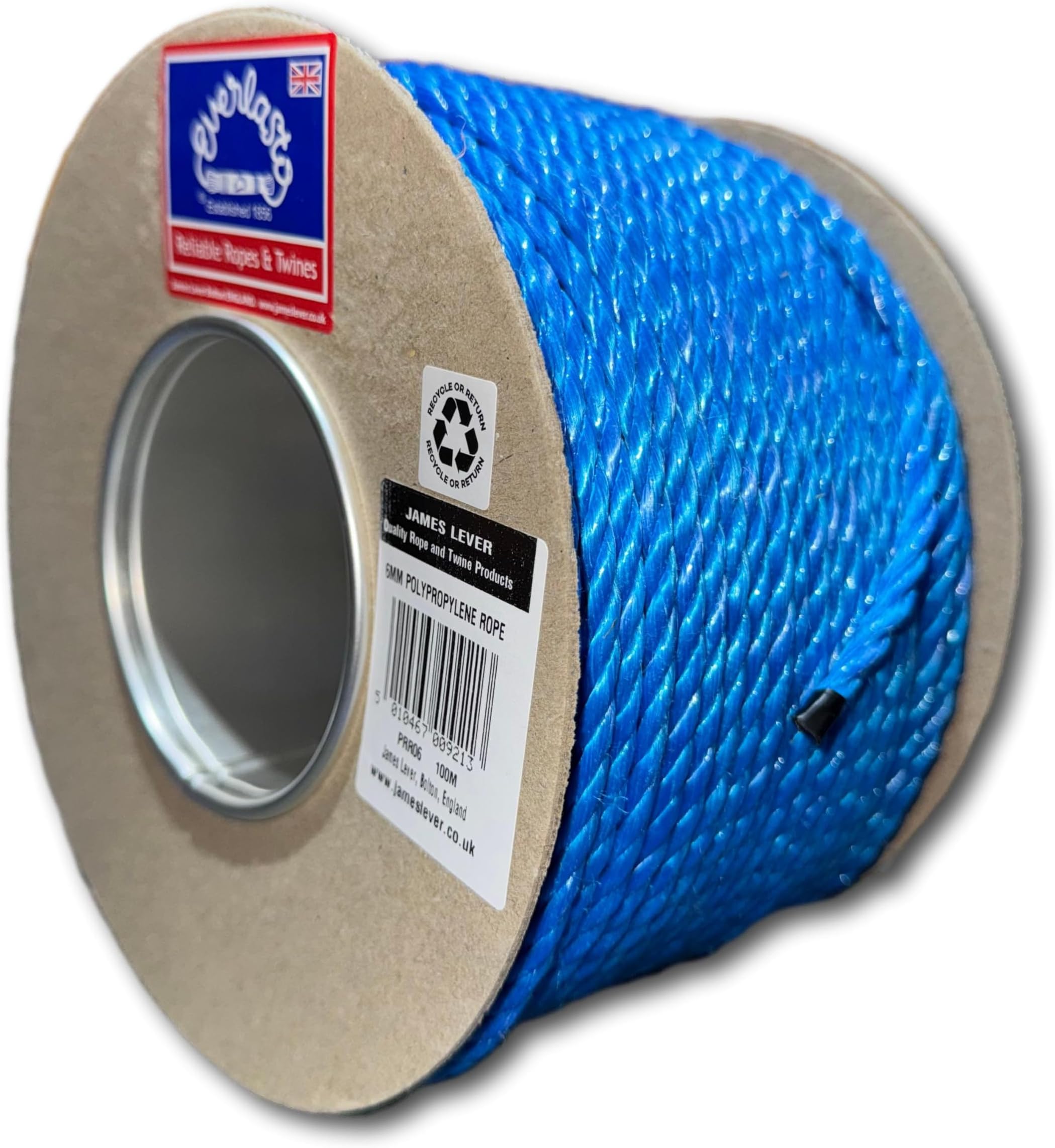 6mm Blue Rope 500M Drum - Cable Pulling Draw Cord Polypropylene 3 ...