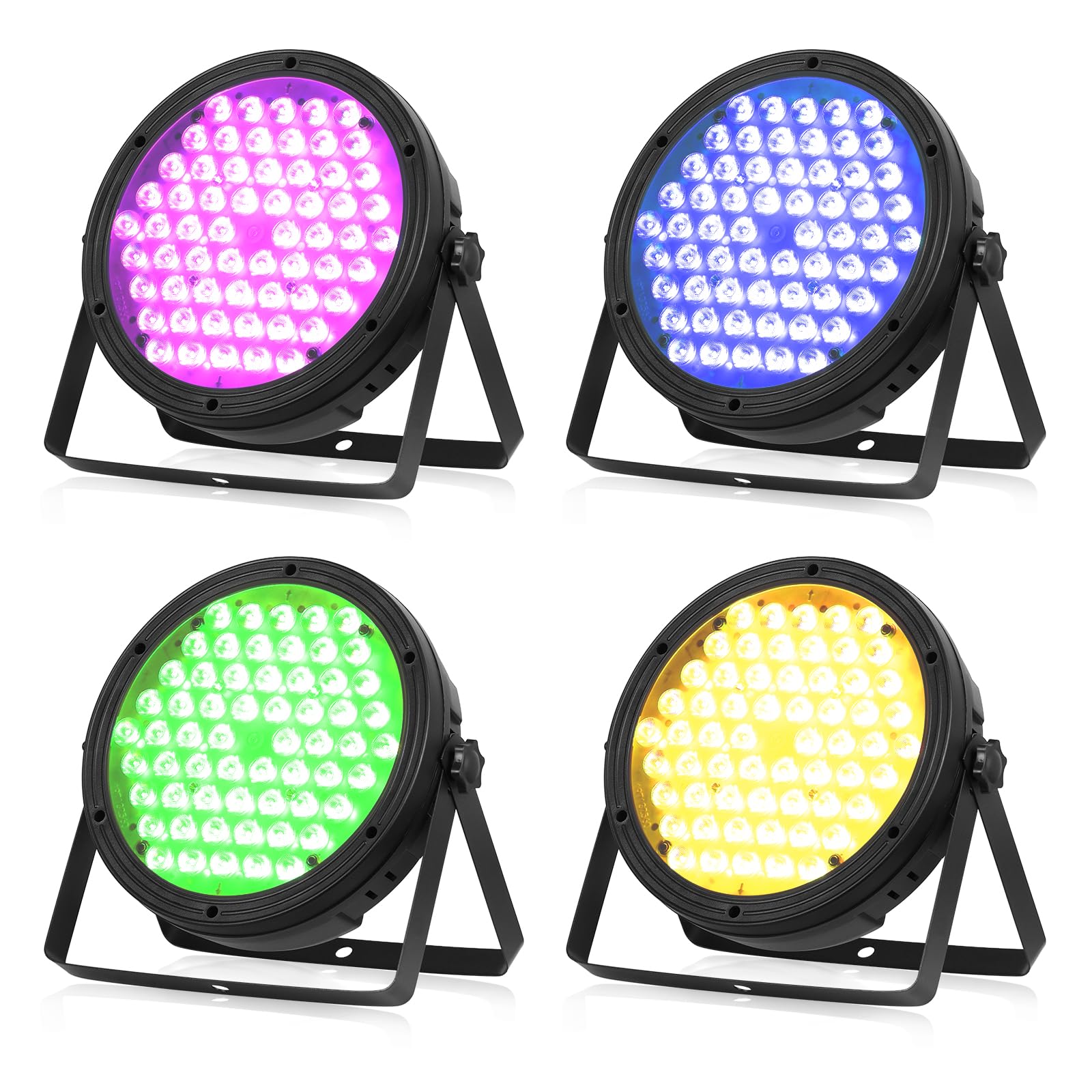 Betopper LED Stage Lights,60W*2 RGBW LED Par Light, RA>90 Hight CRI ...