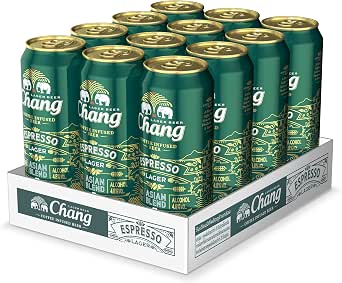 Chang Espresso Lager 12 x 490ml Cans : Amazon.co.uk: Grocery