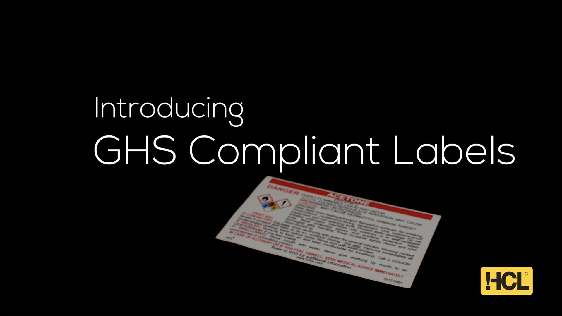 Watch HCL OSHA/HazCom GHS Safety Labels For Secondary Containers on ...