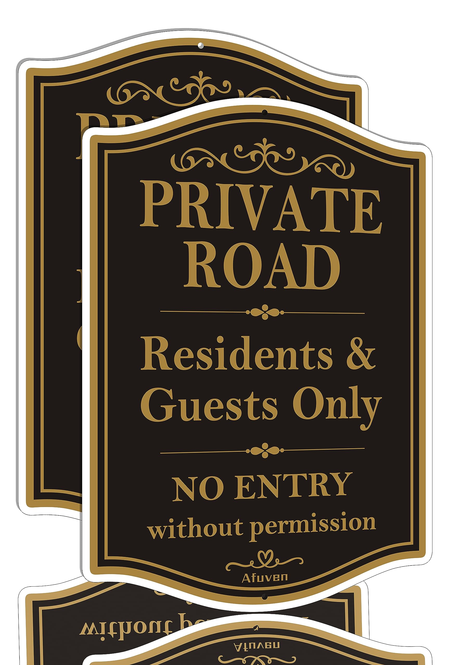 Amazon.com: Private Road Residents Guests Only No Entry Without ...