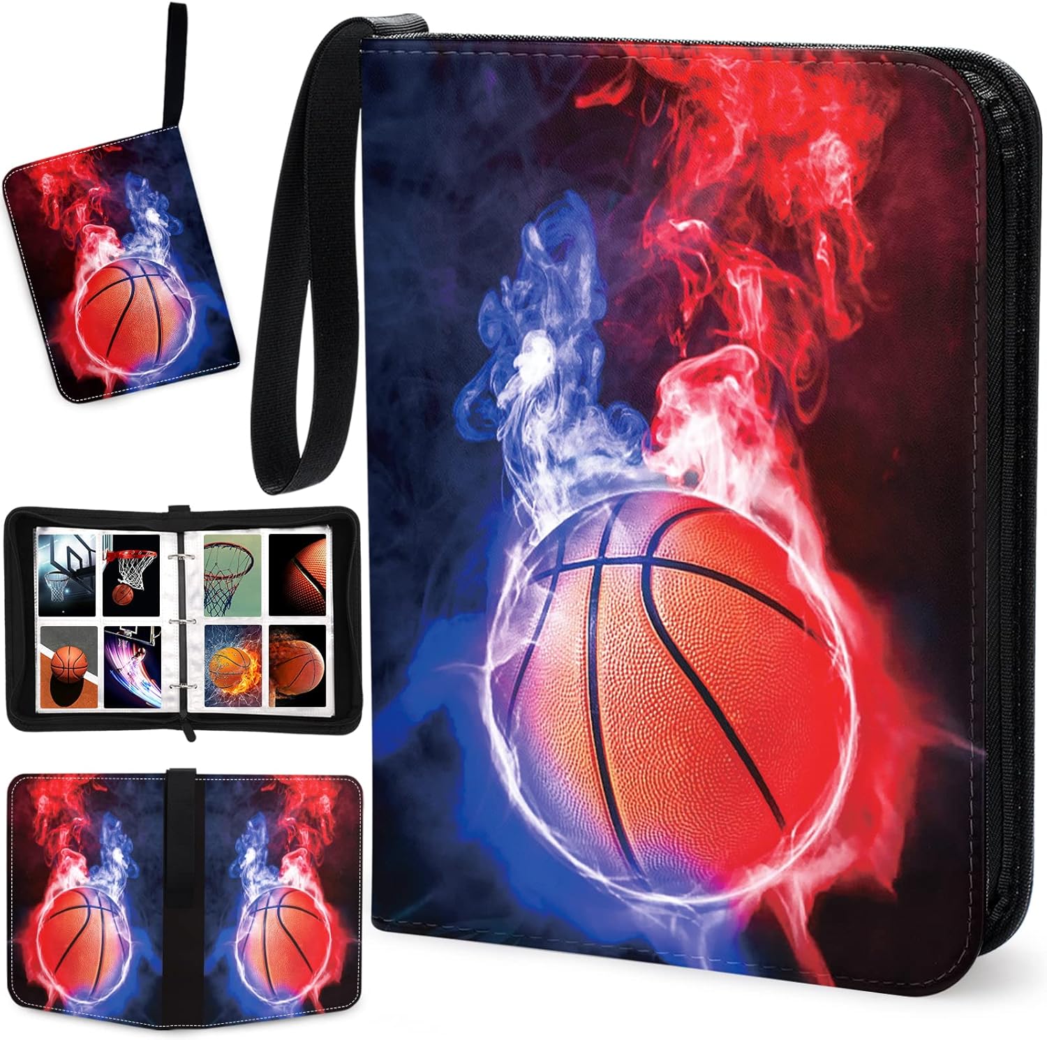 Amazon.com: IDJWVU Basketball Card Binder, 4-Pocket Trading Sport Card ...