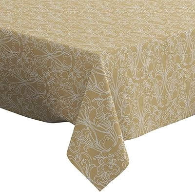 Amazon.com: Tektrum 70 X 70 inch Square Damask Jacquard Tablecloth ...