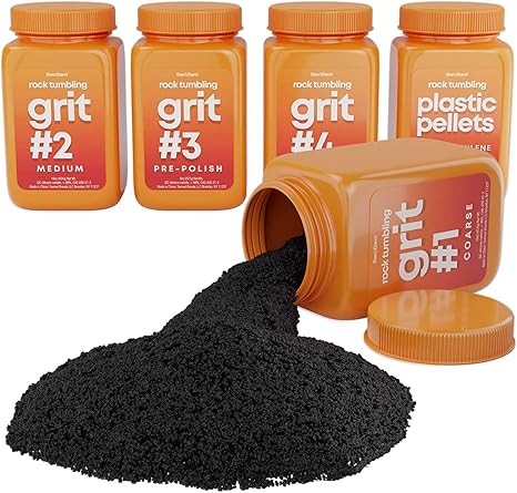 Amazon.com: Dan&Darci Rock Tumbler Grit Refill Kit - 3.5 Pounds Grits ...