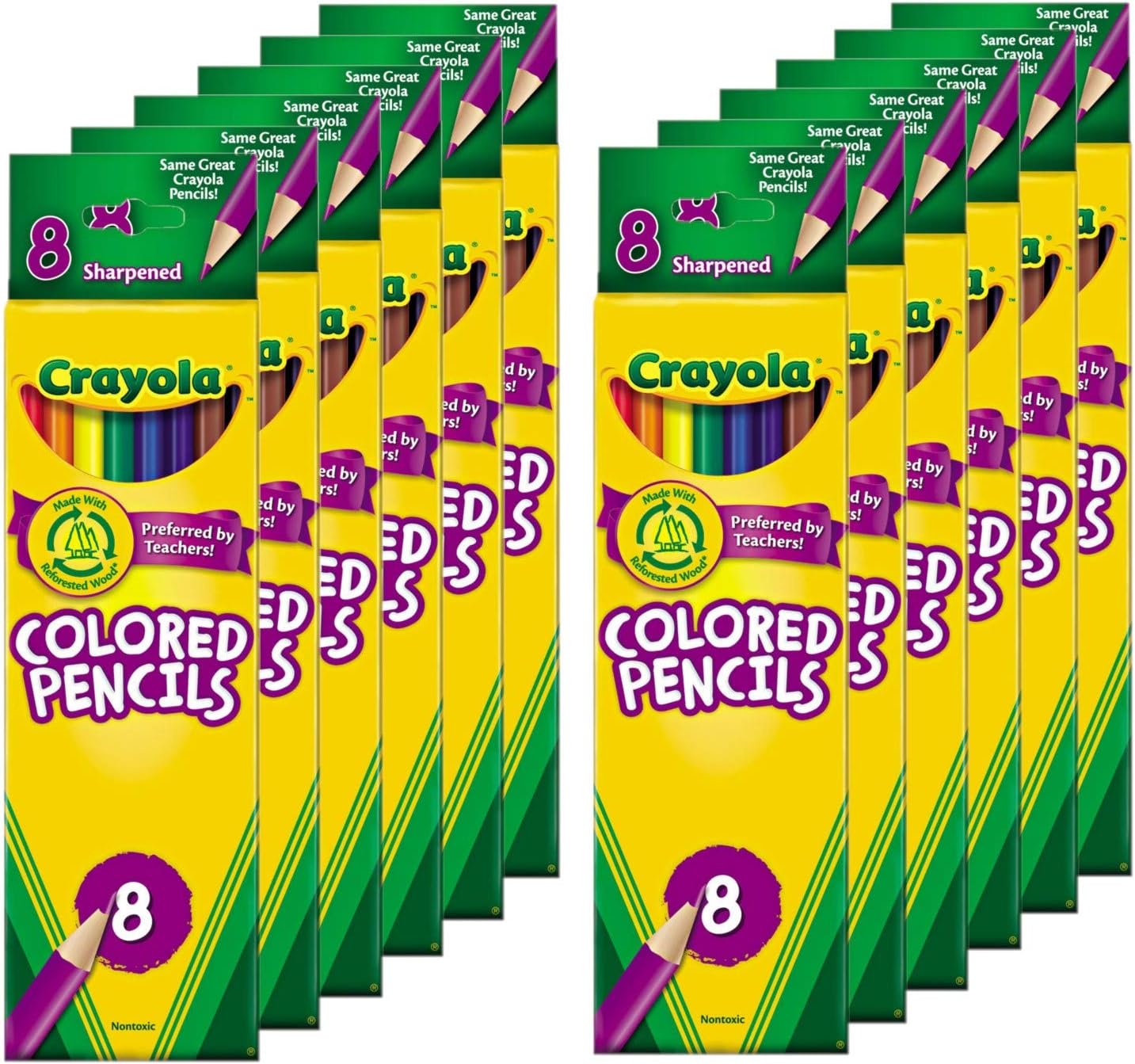 Amazon.com: Crayola 68-4012 Colored Pencils, 12-Count, pack of 3 ...
