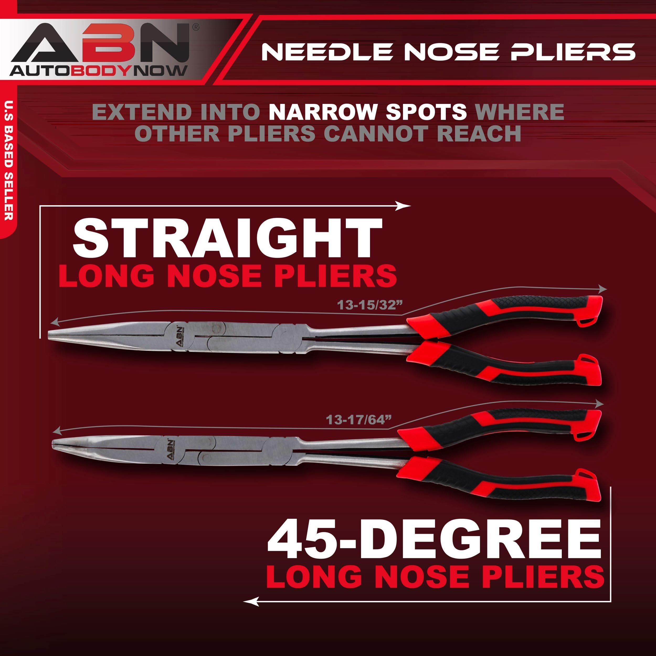 Snapklik.com : ABN Straight And 45-Degree Bent Needle Nose Pliers Set ...