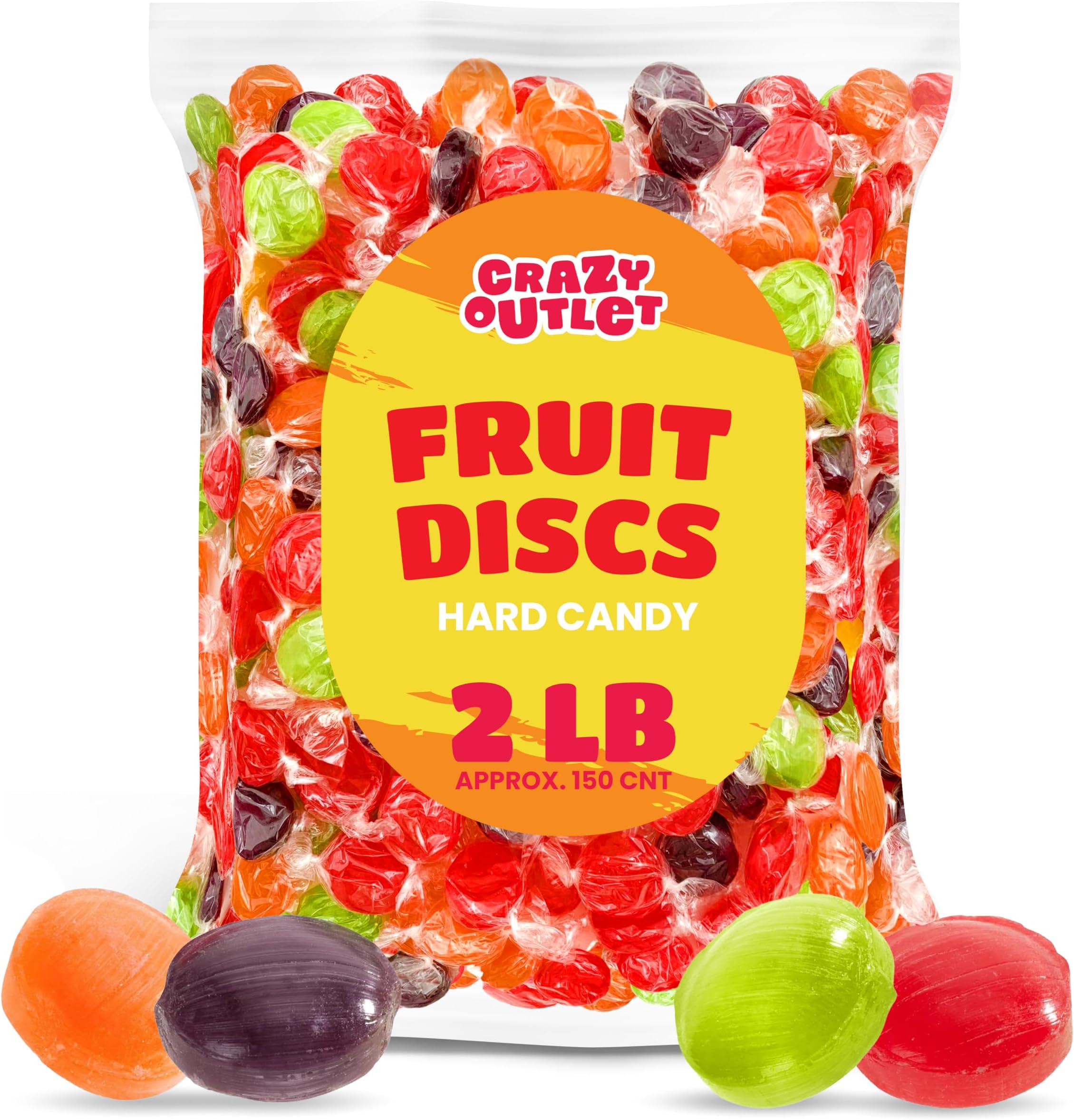 Amazon.com : Assorted Fruit Discs | 1 Pound Bag - Approx. 70 Count ...