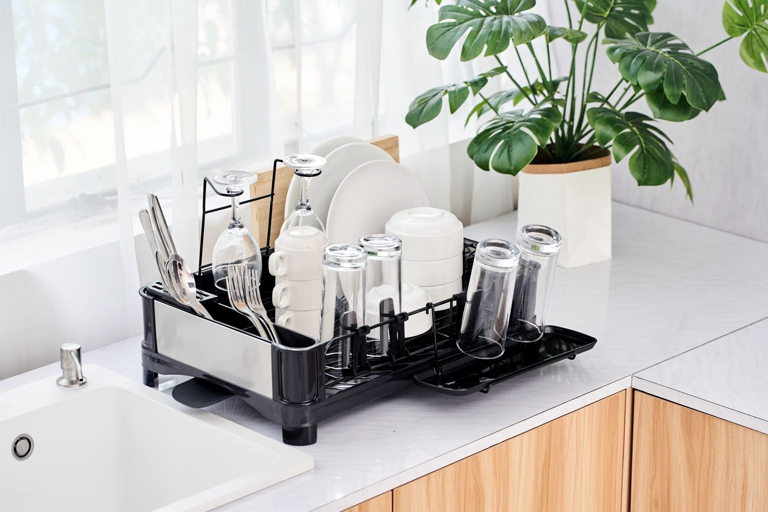 Amazon.com: KitchenAid Large Capacity Full Size Rust Resistant Dish ...