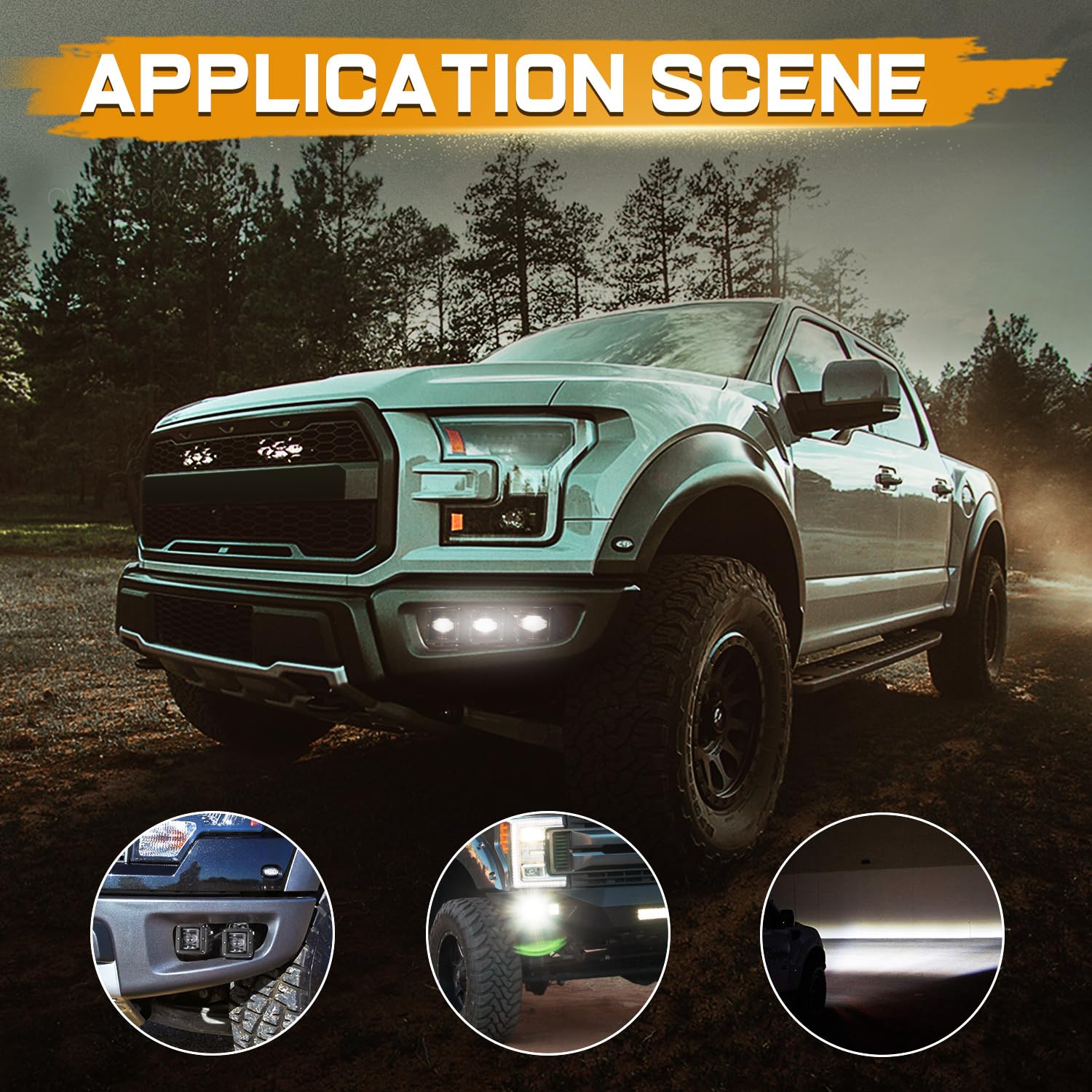 Snapklik.com : 2Pcs 3 Inch SAE LED Fog Lights Off Road DOT Approved ...