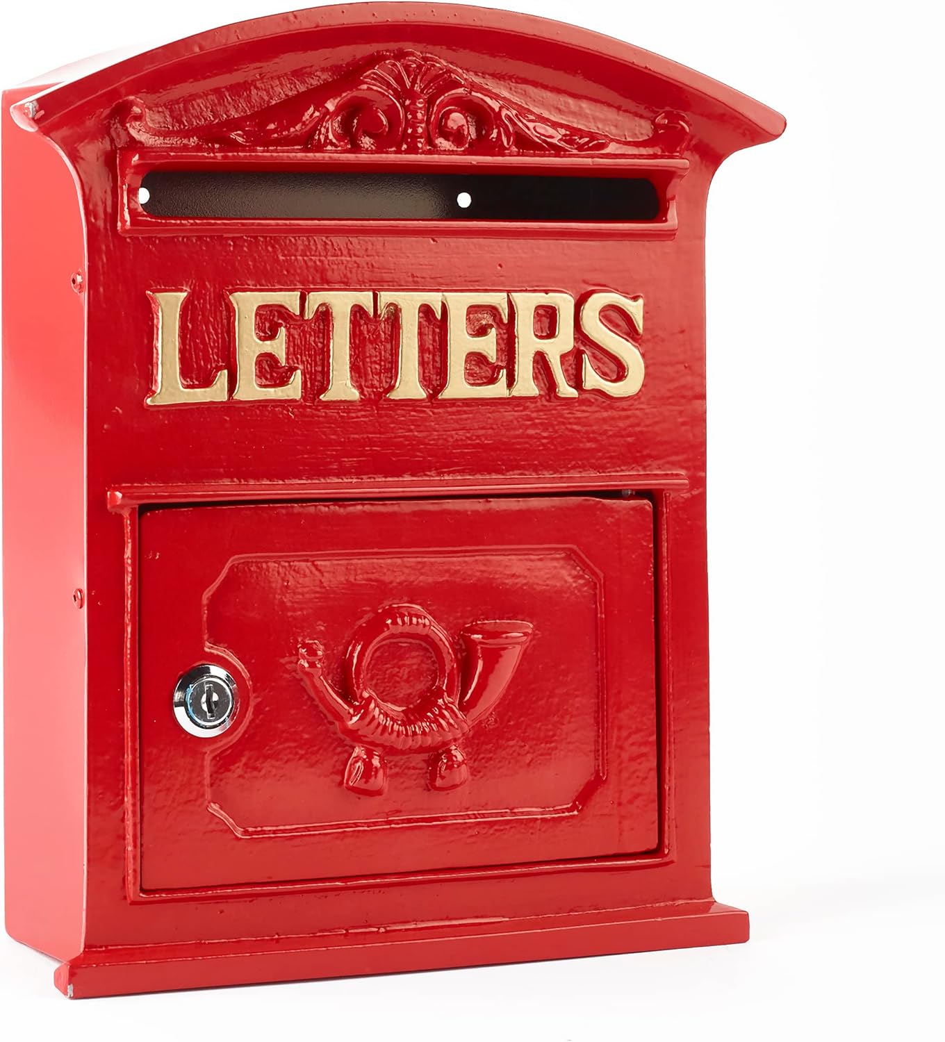 safes uk Traditional Old Style Letter Post Box Wall Mounted Lockable ...