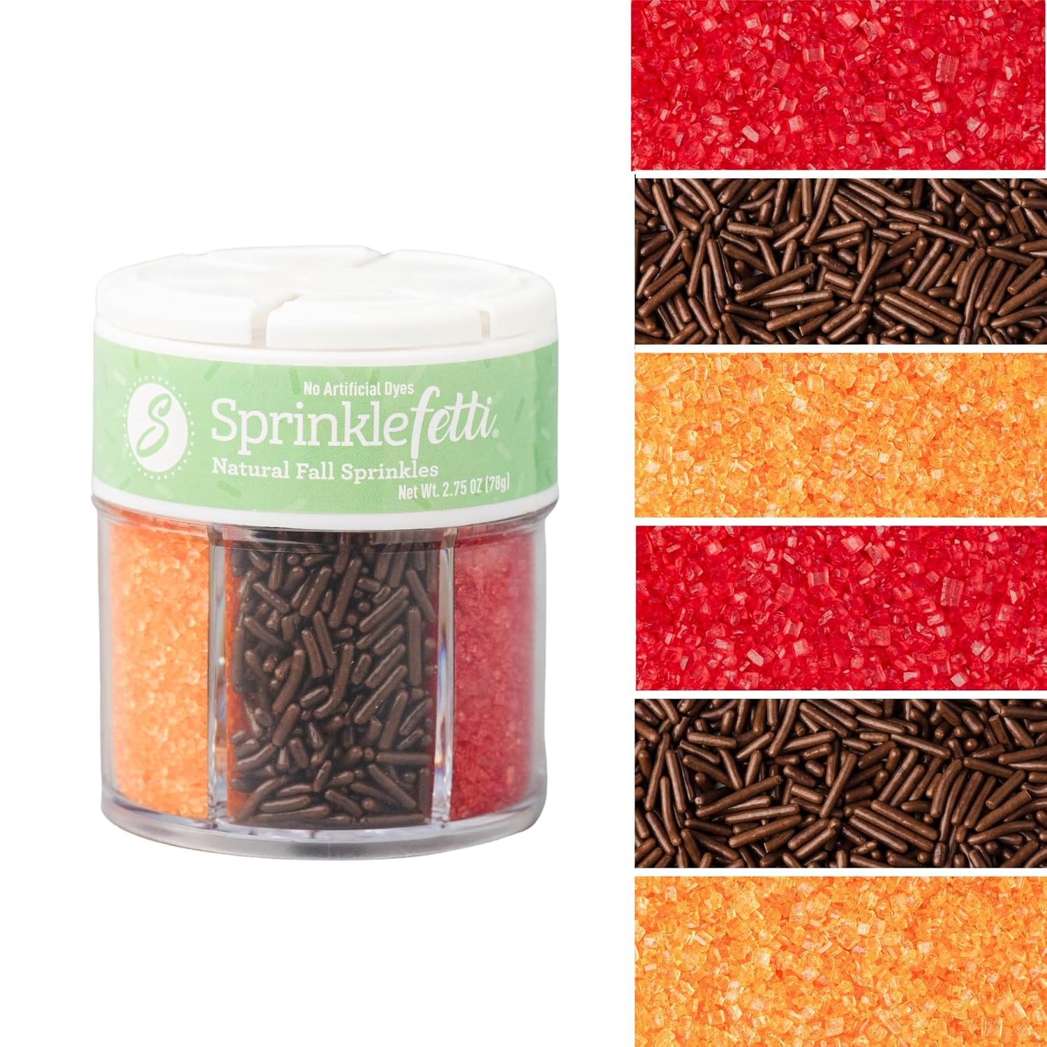 Amazon.com: Sweets Indeed Sprinkles 6 Cell Edible Sprinkle Mix Jimmies ...