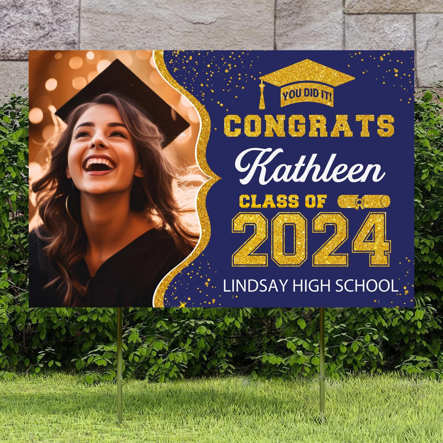 Personalized Graduation Yard Sign 2024 with Photo, Philippines | Ubuy