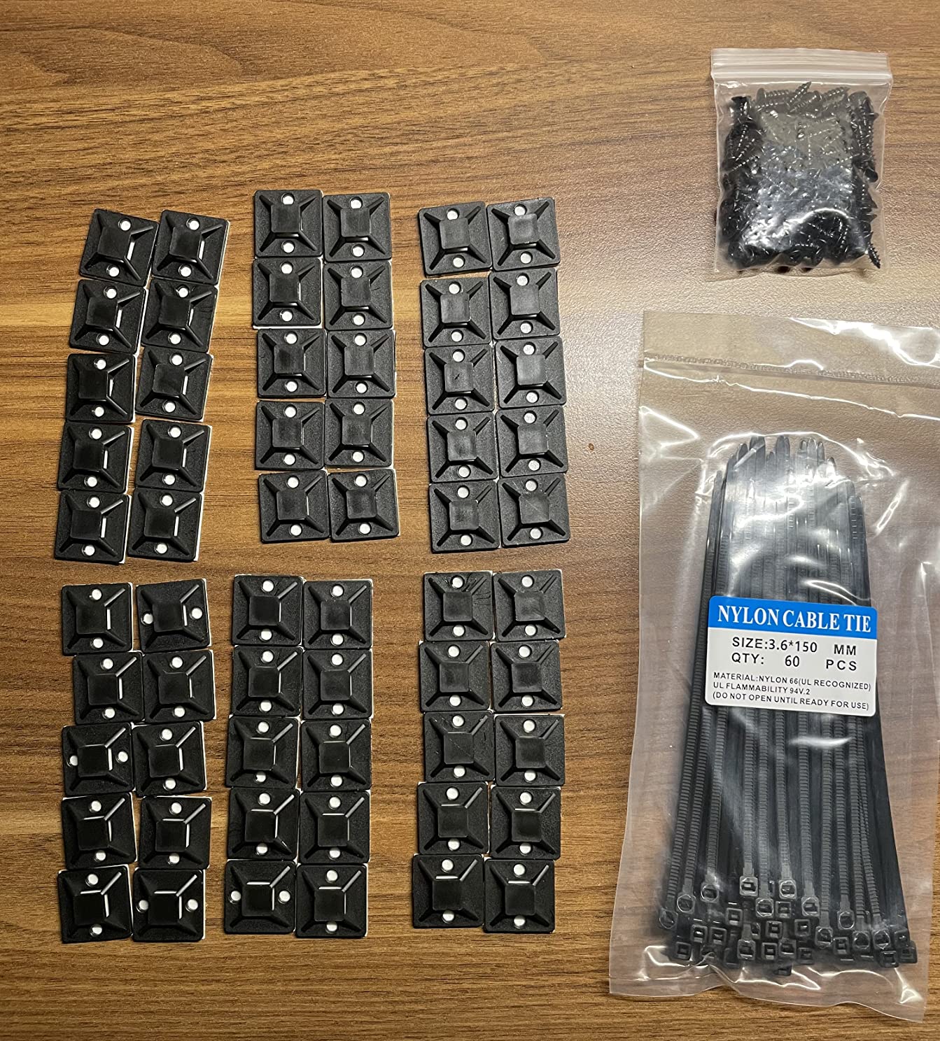 Kabelmanagement Kabelschellen Kabelhalter Selbstklebend 200 Stück ...