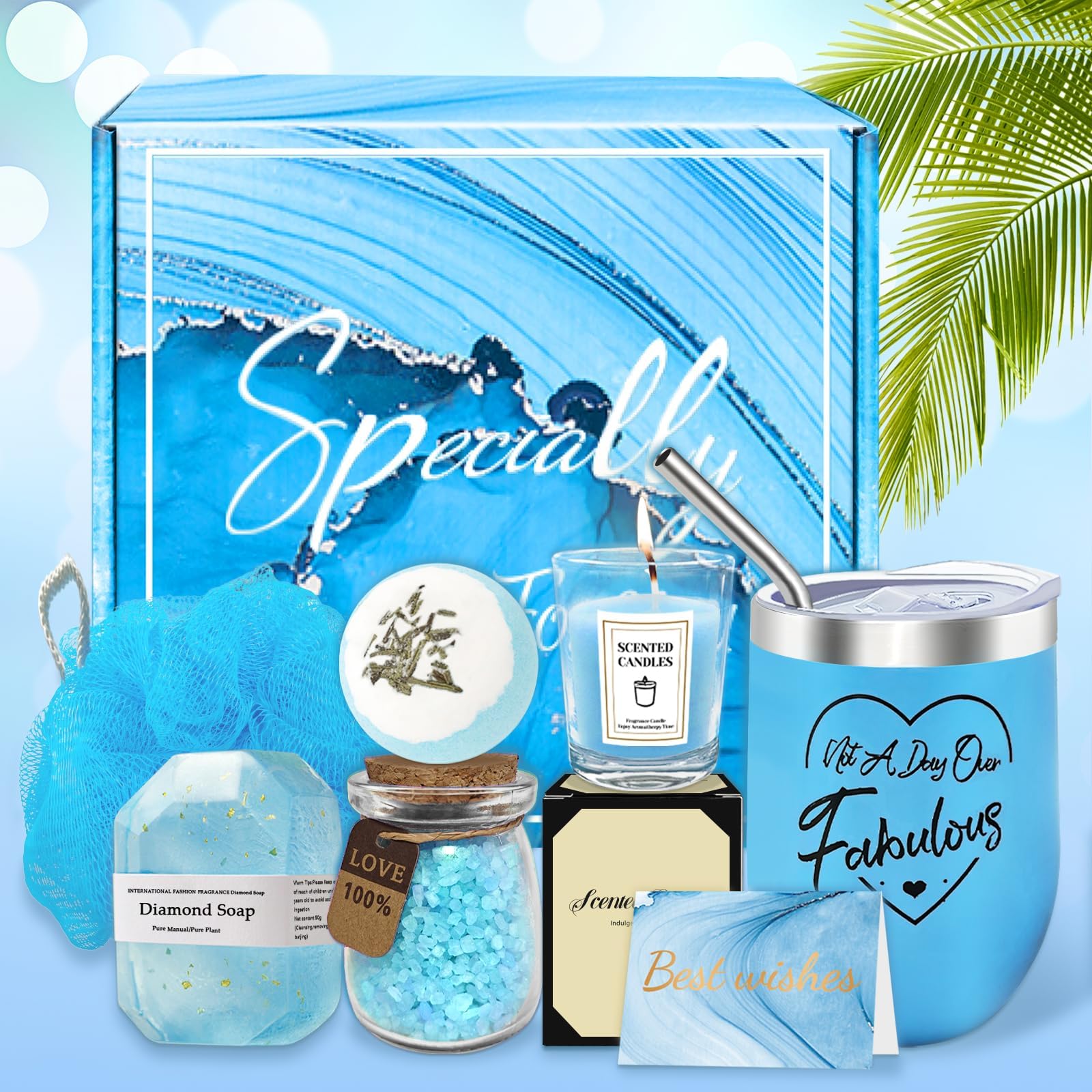 Amazon.com : Birthday Gifts for Women, 7 Pcs Spa Gifts for Women, Self ...