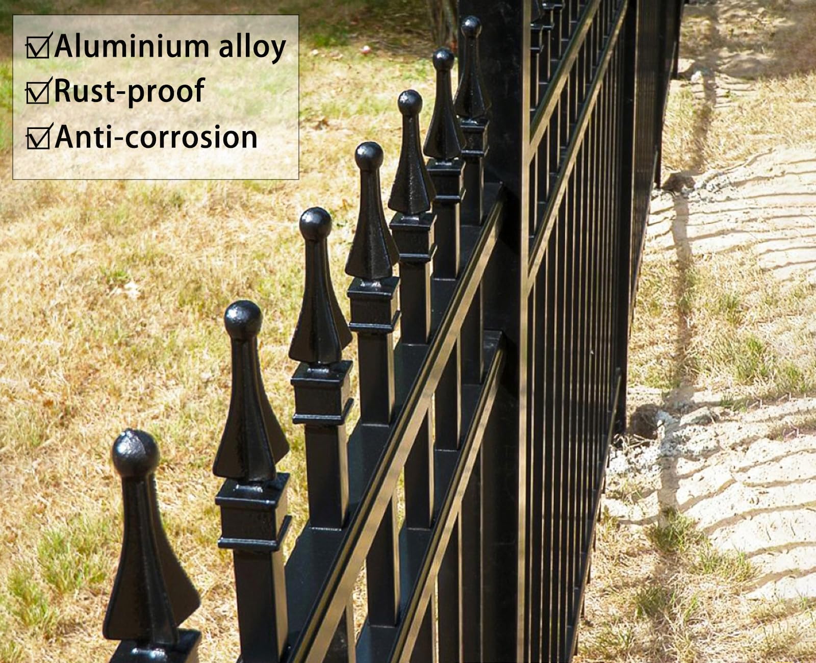 1 3 4 Fence Post Finials Galvanised Metal Ball Finial From Grangewood