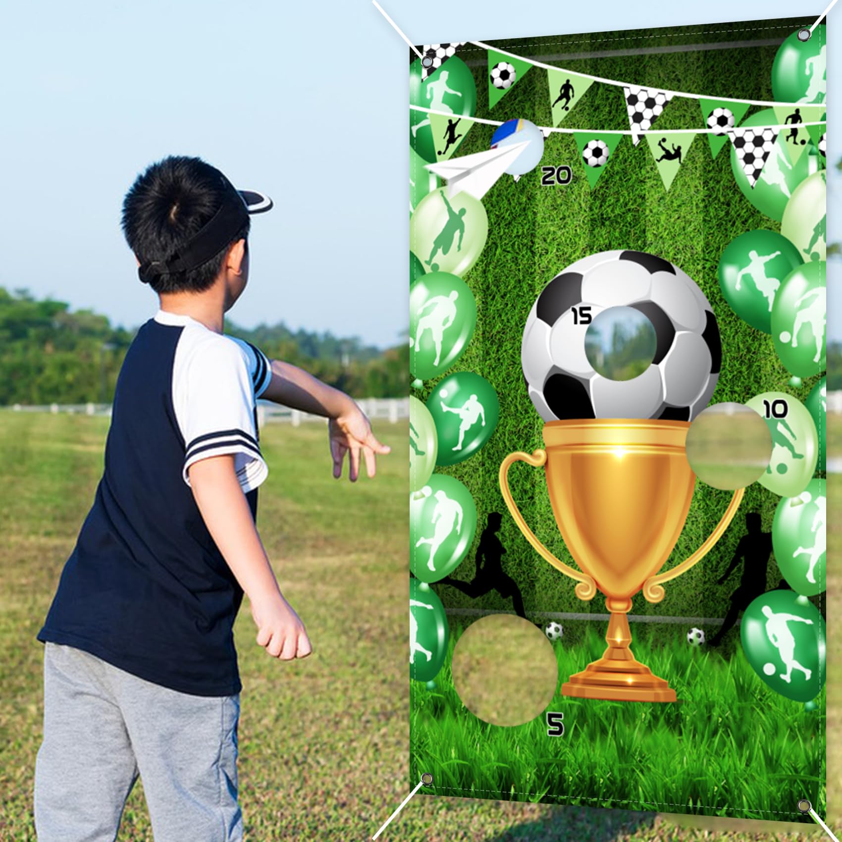 Snapklik.com : YongFoto Football Match Theme Toss Game Banner