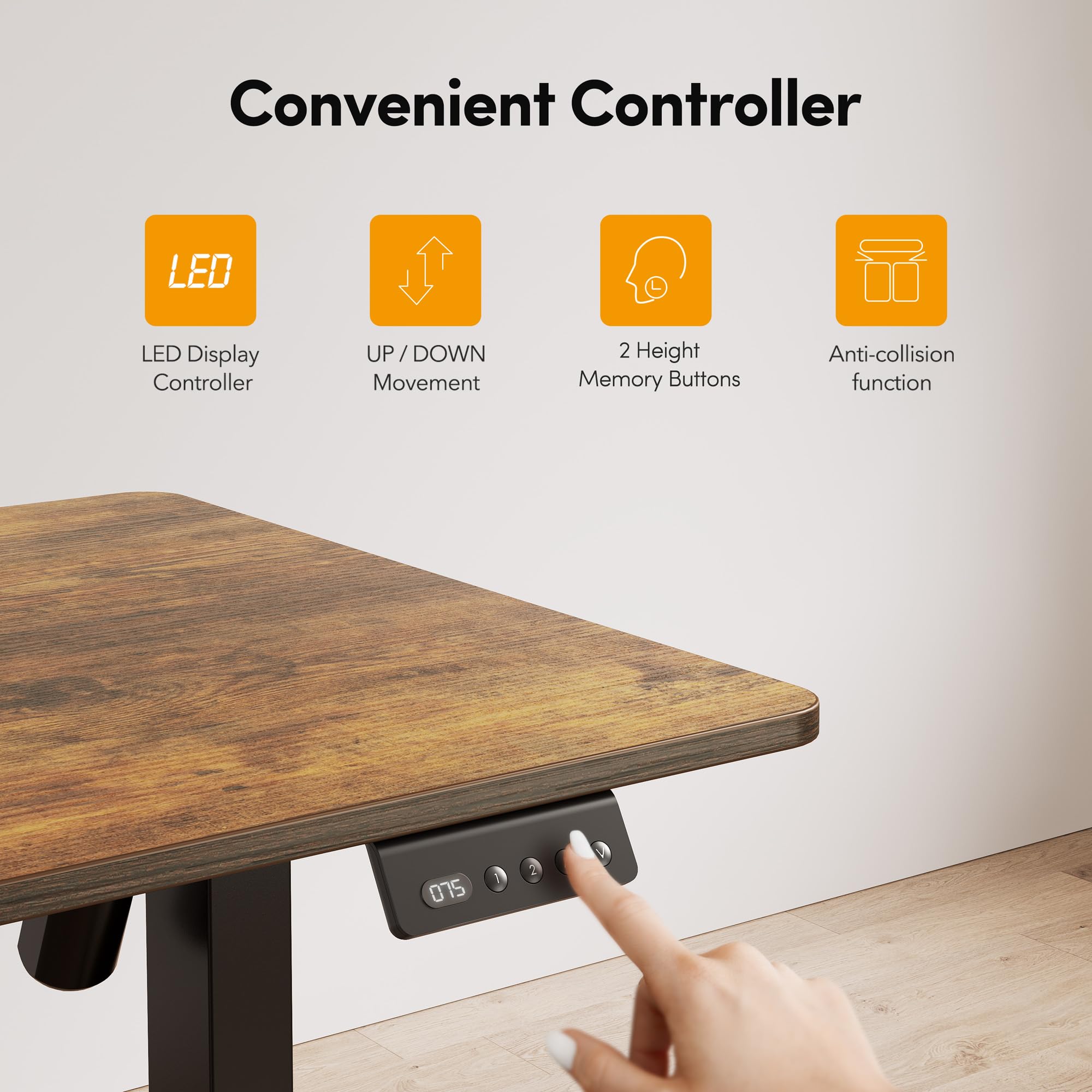 Snapklik.com : Cubiker L Shaped Standing Desk, 63" Corner Standing Desk ...