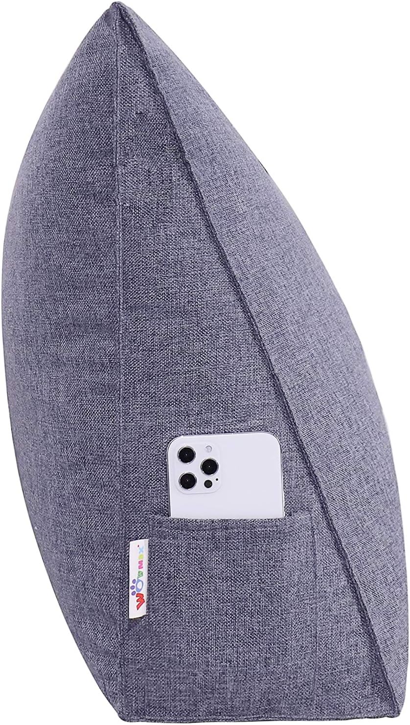 Cojín triangular de cuña para lectura, cojín de apoyo para la espalda ...