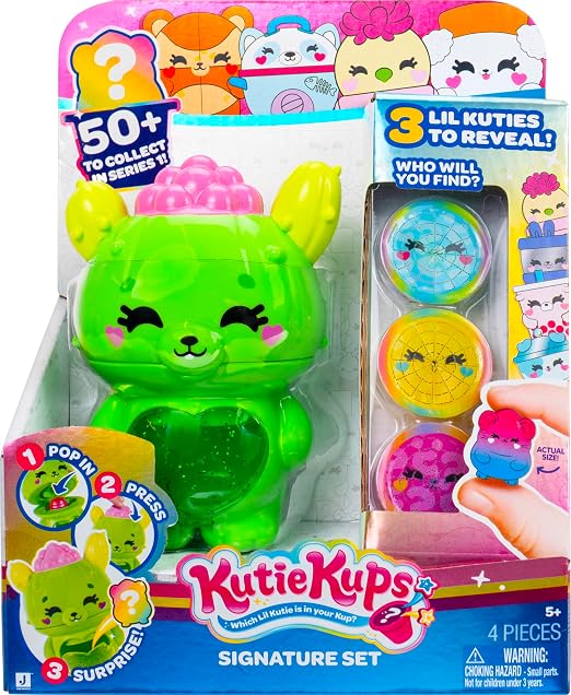 Amazon.com: Kutie Kups - 4” Cactus Bunny Kutie with 3 Kups Featuring ...