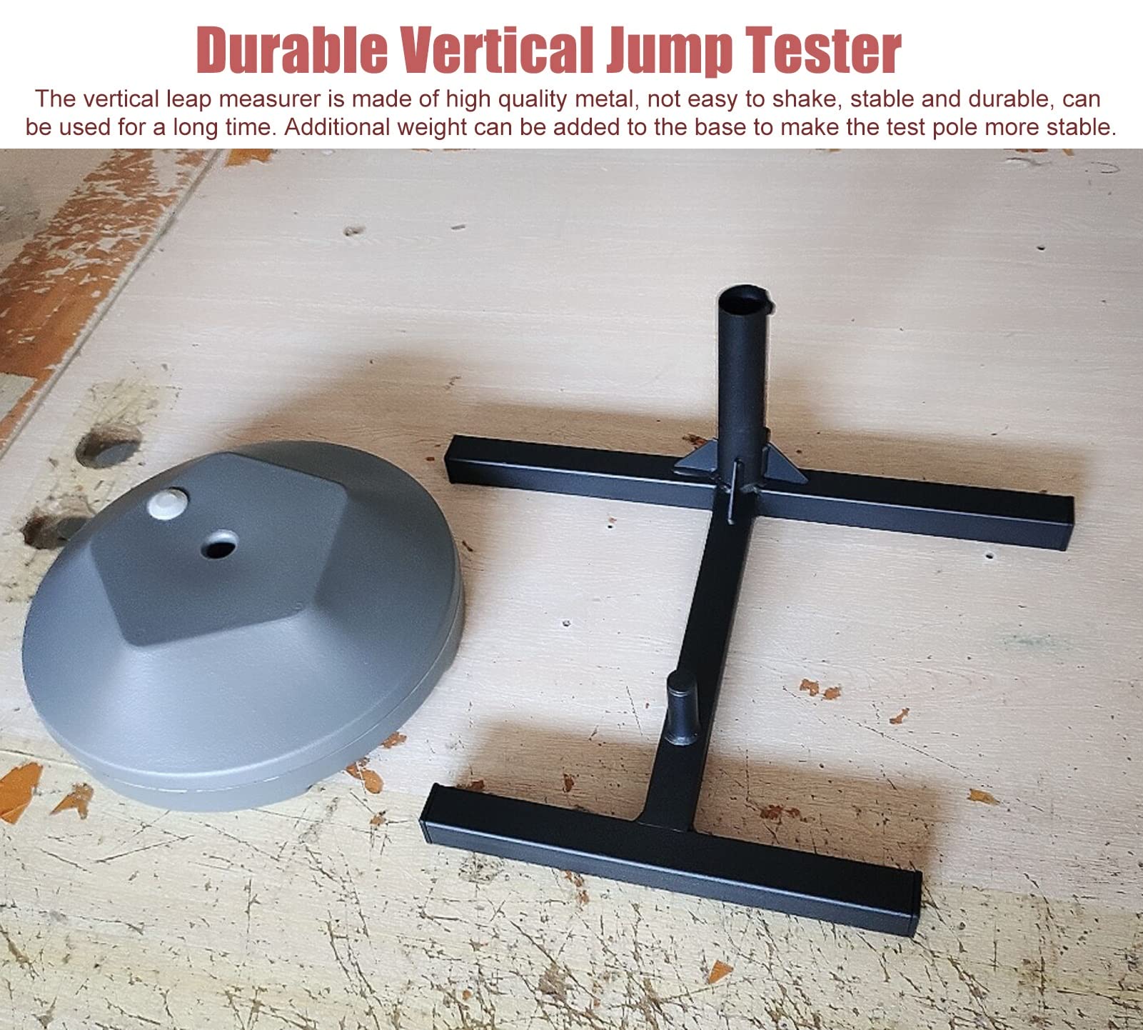 Amazon | 高さ調節可能な垂直ジャンプトレーナー、メタルジムスクール