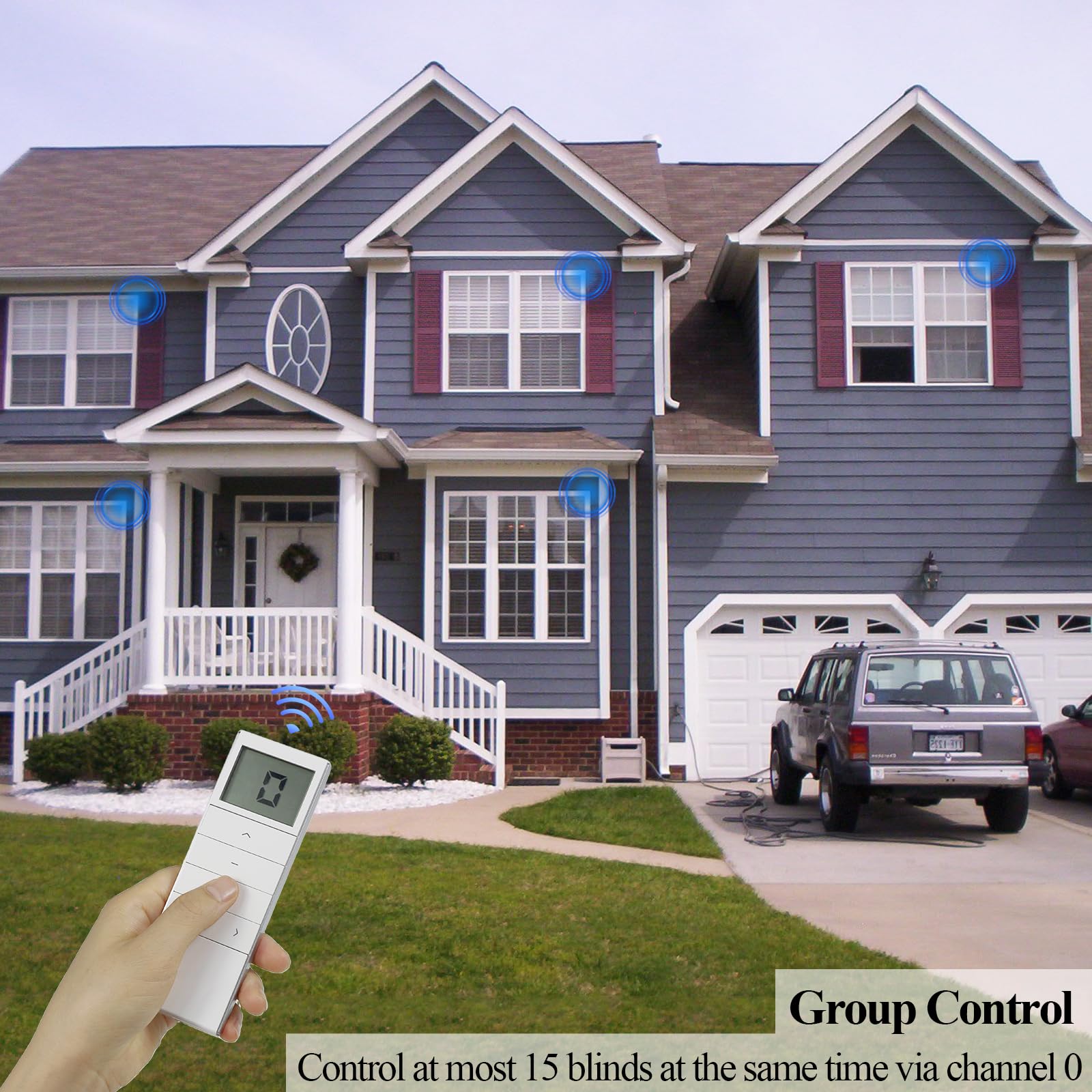 Snapklik.com : #DC1602 15 Channel Motorized Blind Remote Controller