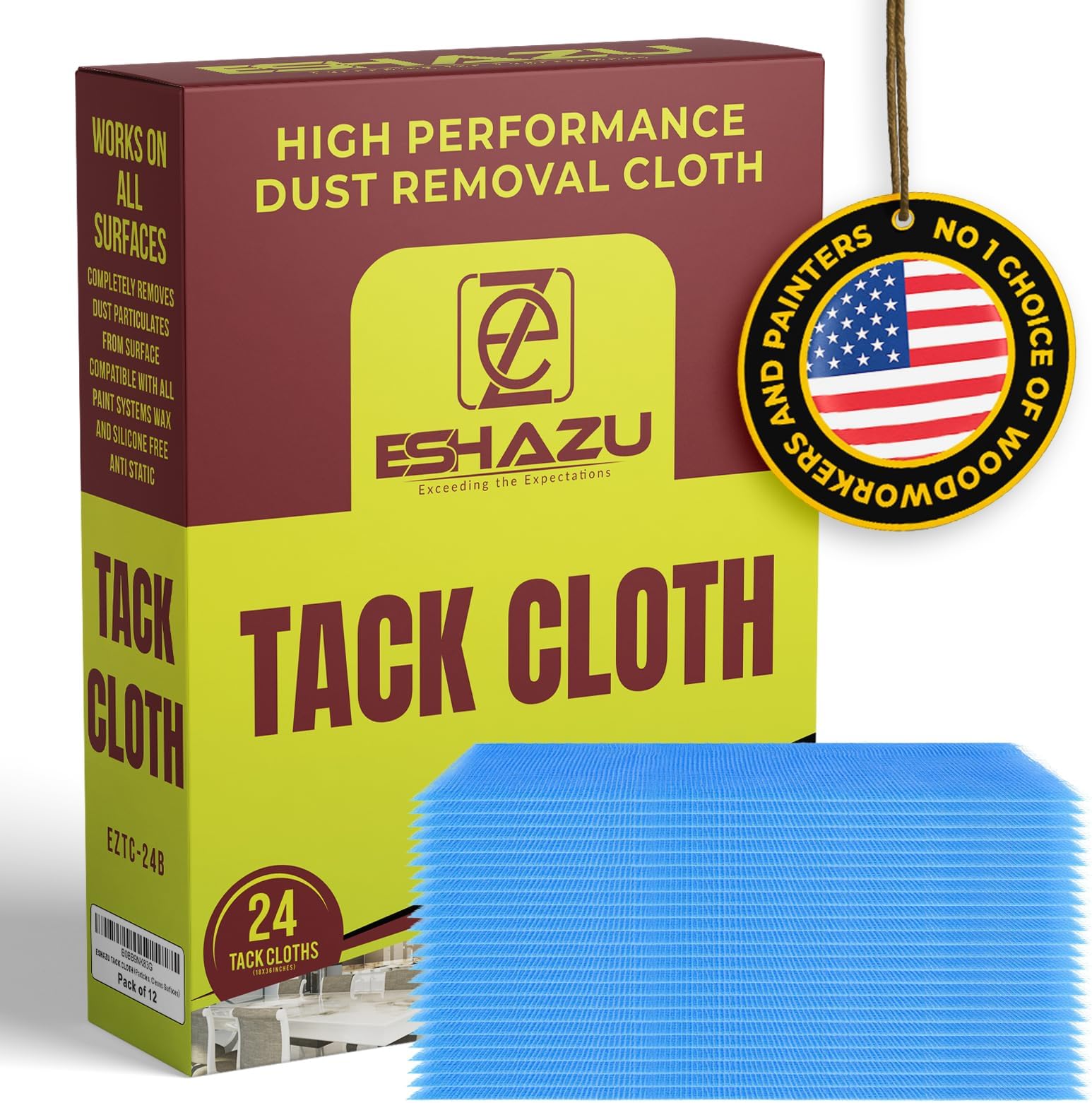 Axus Decor Pro-Finish Tack Cloth (Blue series) Painter's Tack Cloths ...