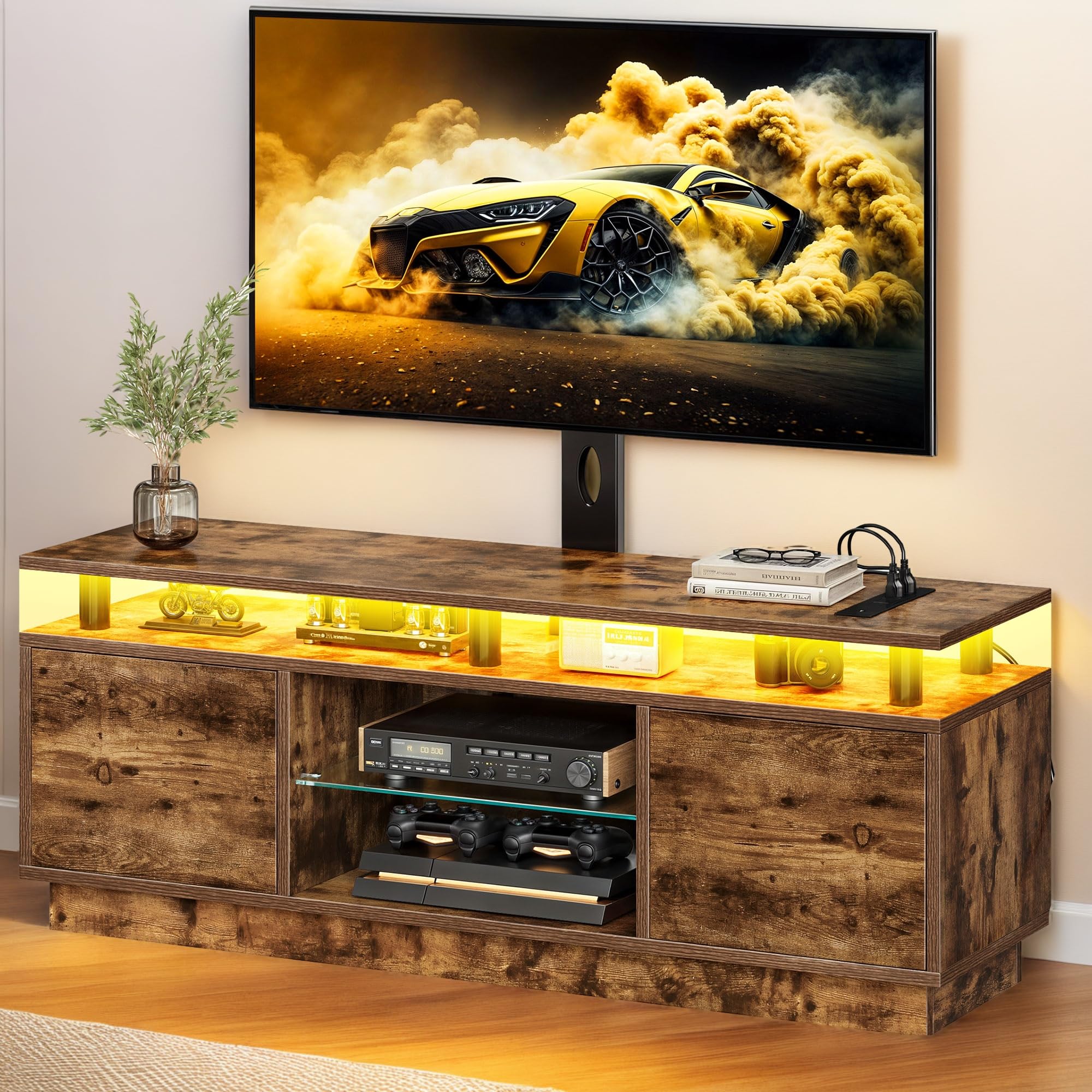 Amazon.com: YITAHOME TV Stand with Mount for 75/70/65 inch TV ...
