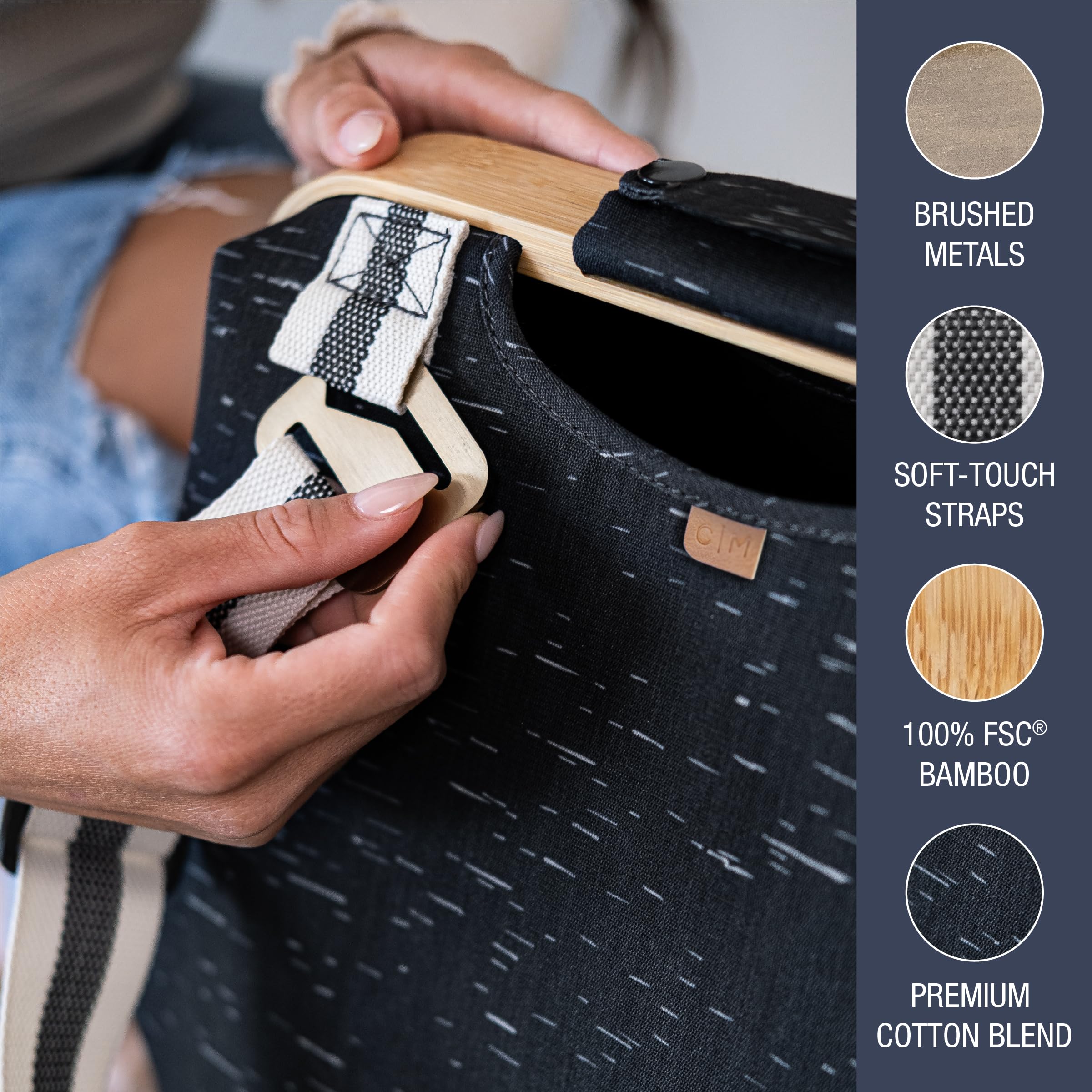 Snapklik.com : CleverMade Collapsible Laundry Backpack Hamper - Black ...