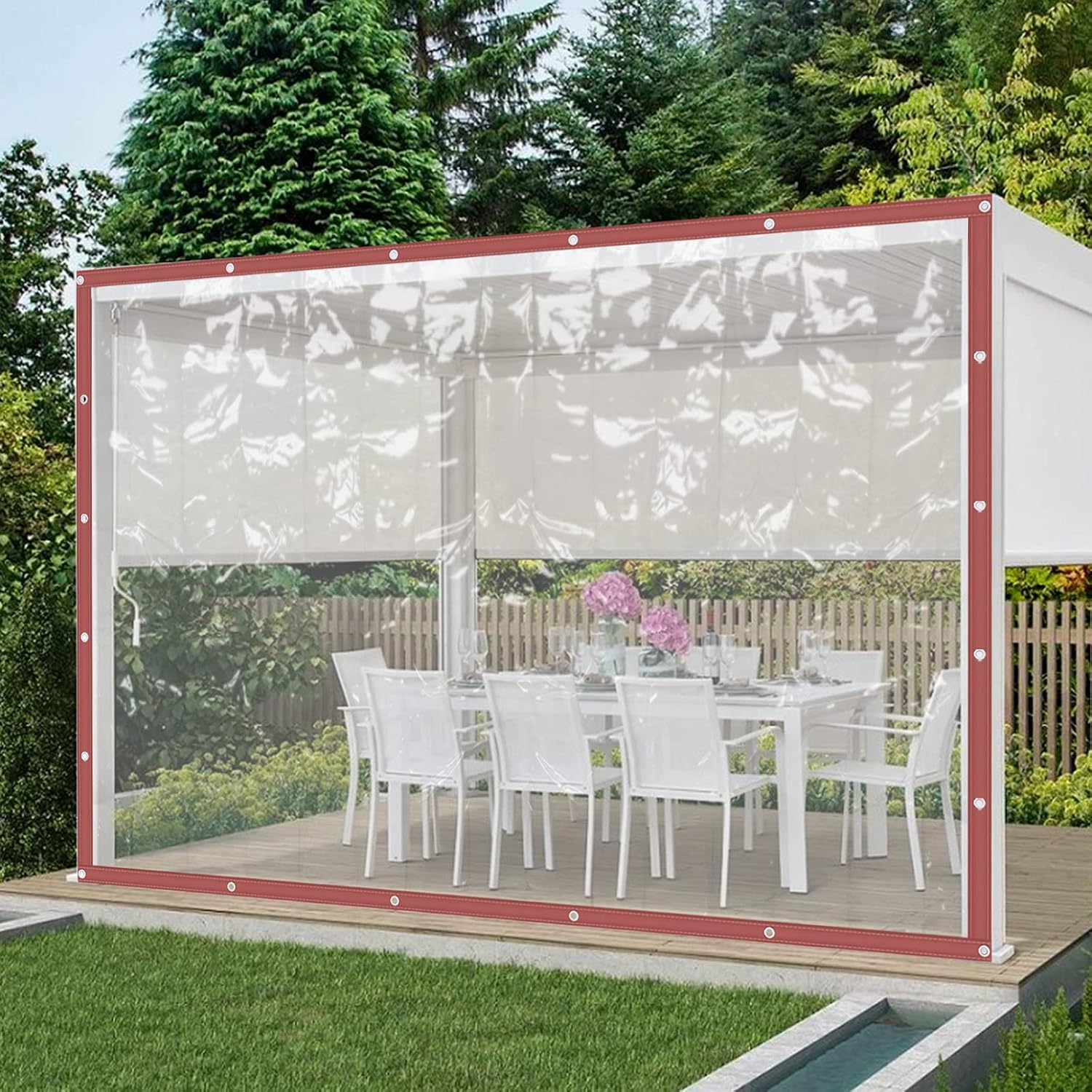 Amazon.com: YIPONYT Commercial Waterproof Clear Awning, Vinyl Clear ...