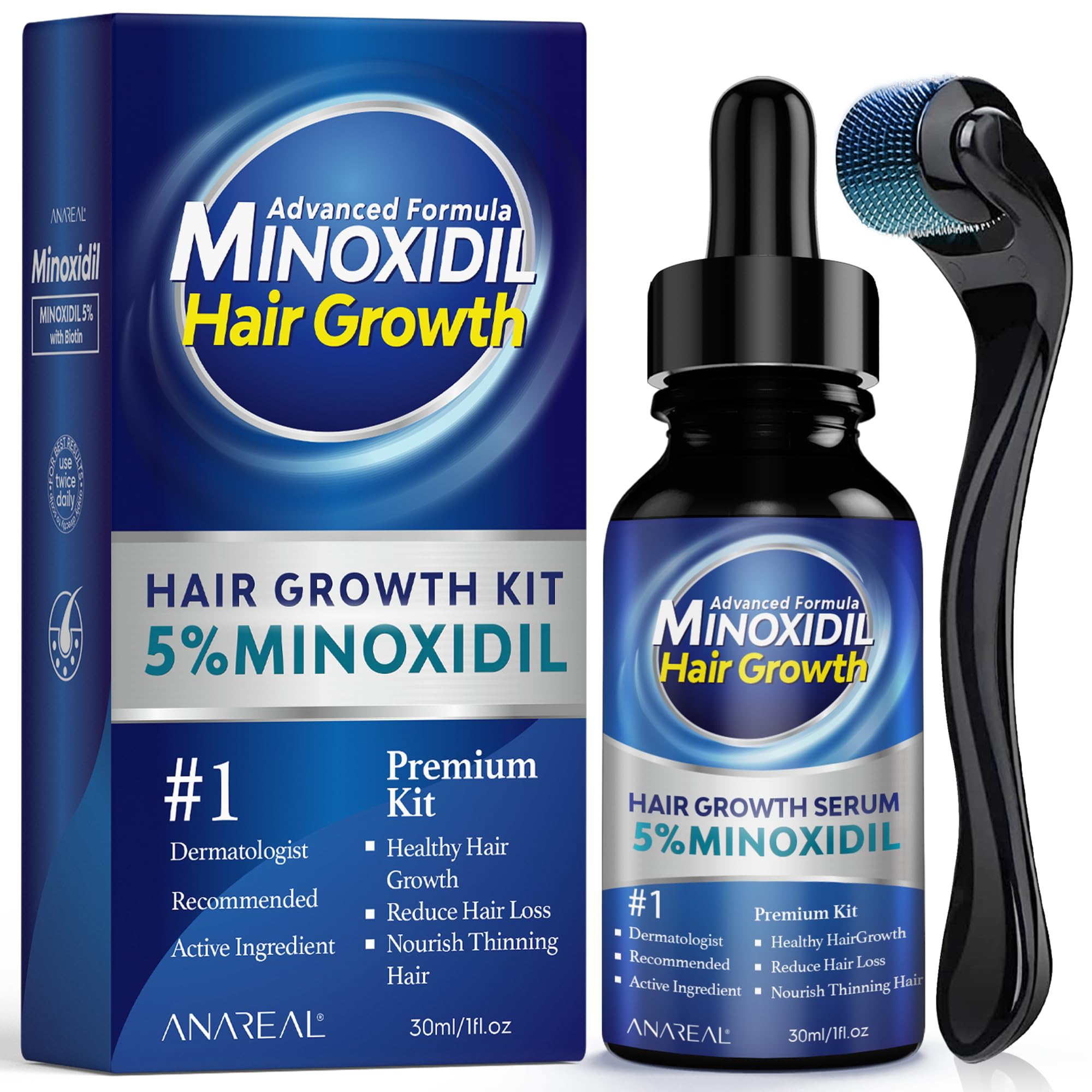 Buy 5% Minoxidil for Men and Women KIT, Minoxidil for Men Beard ...