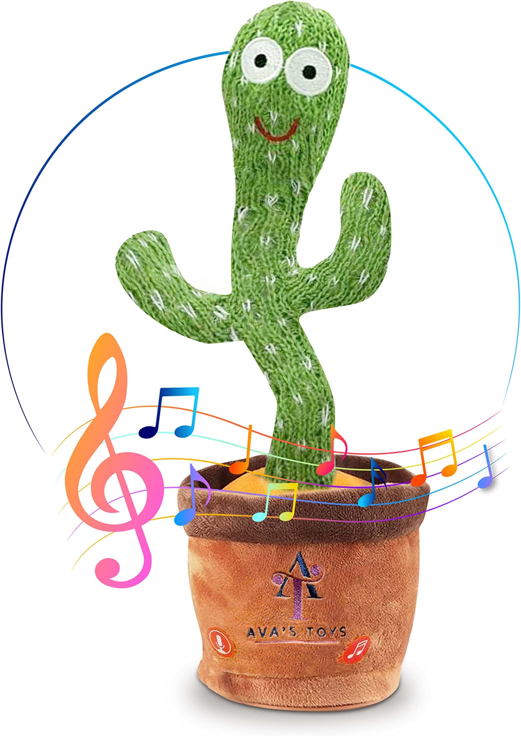 Ava's Toys Dancing Cactus Voice Recorder Baby Toys - Plush Toys Singing ...