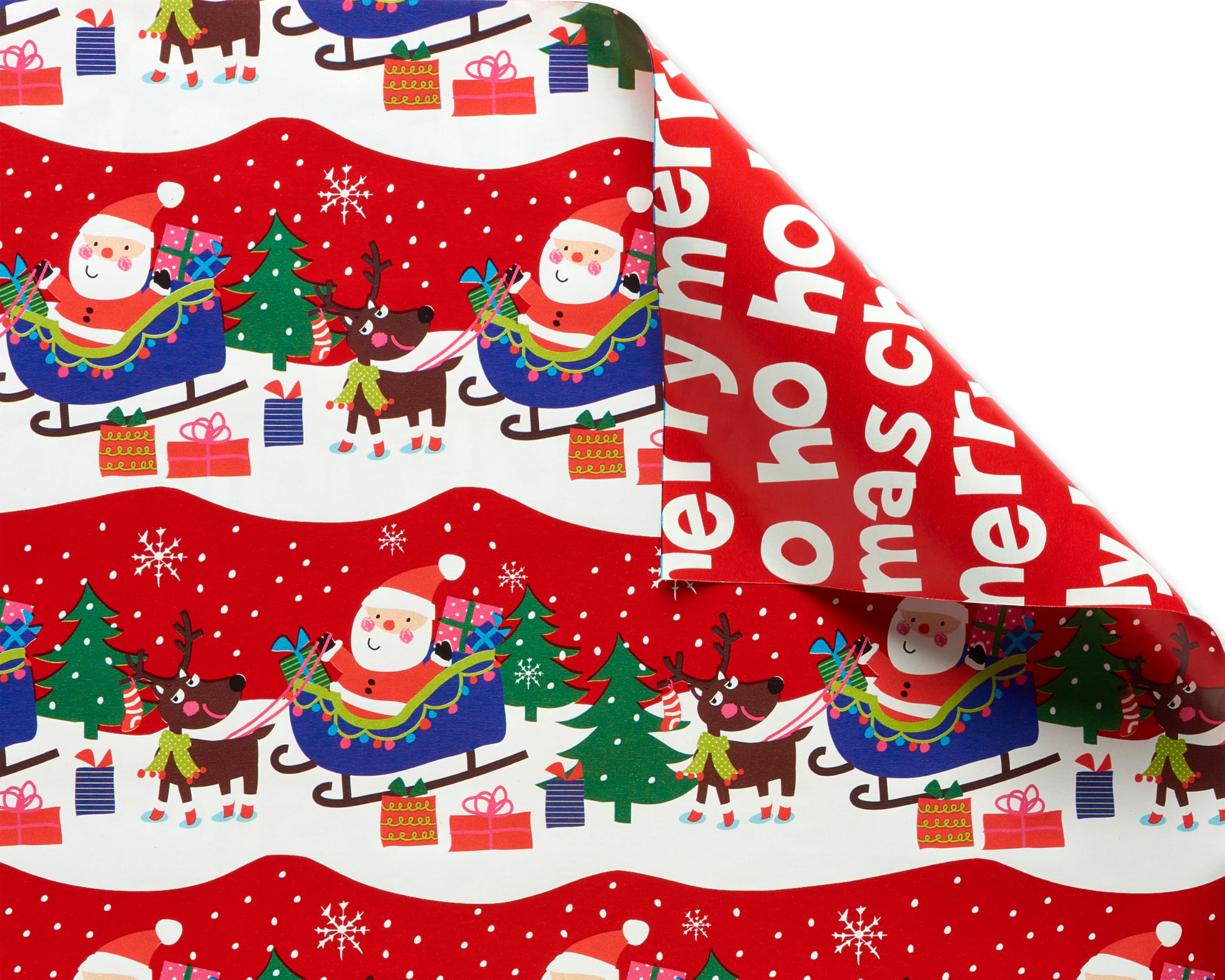 Snapklik.com : American Greetings Reversible Kids Christmas Wrapping ...