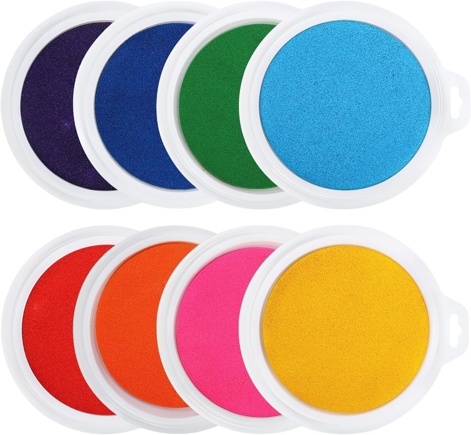 Amazon.com: MoloTAR 8 Colors Rainbow Washable Large Ink Pads for Rubber ...