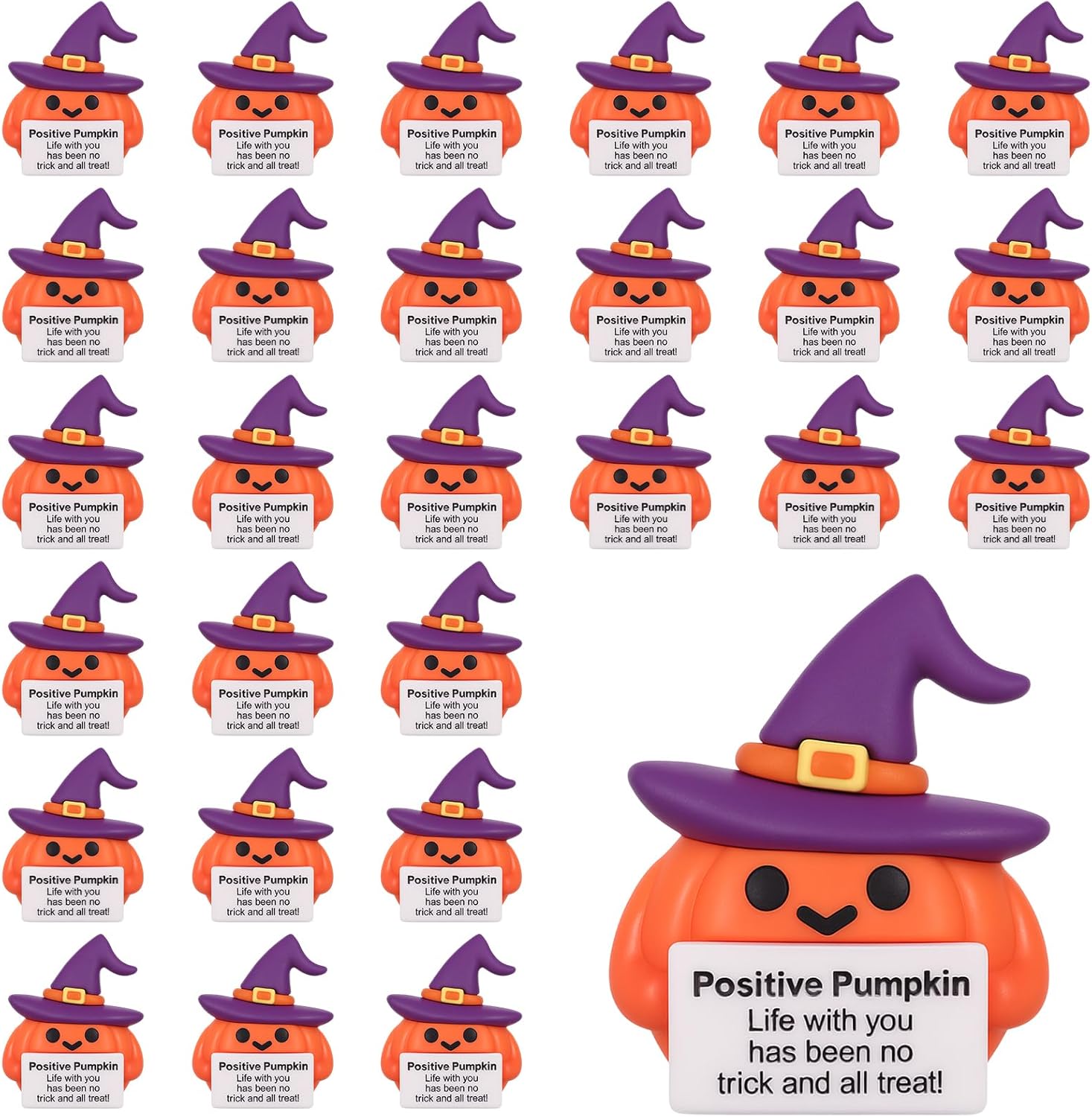 Amazon.com: Gejoy 25 Pcs Mini Rubber Pumpkin Toys Positive Gifts Mini ...