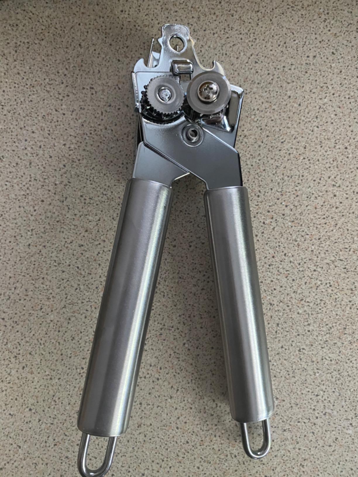 Amazon Basics 3-in-1 Stainless Steel Manual Tin Can Opener, Durable and ...