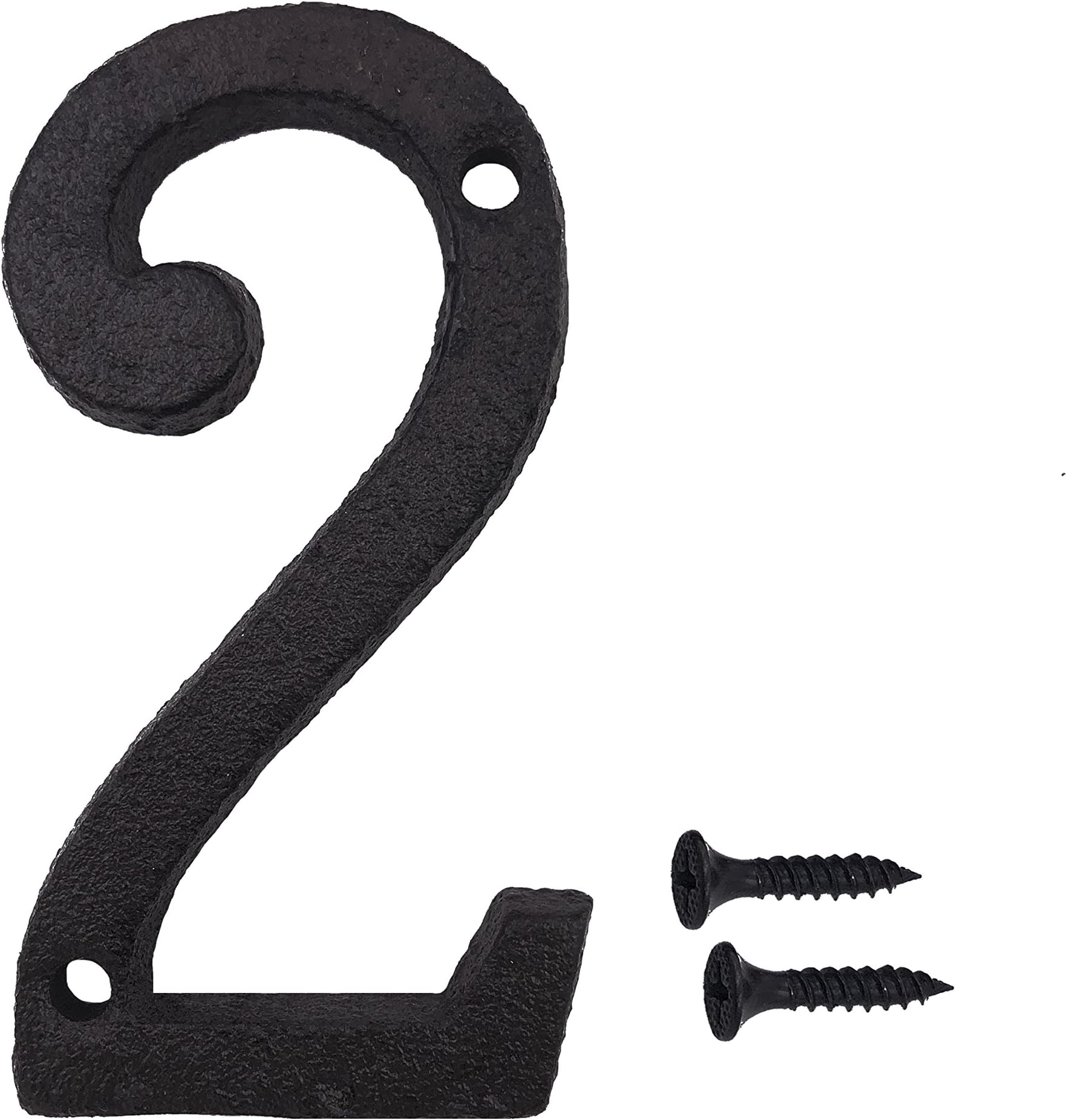 Amazon.com: TripDock 3 Inch Wrought Iron House Number, Matching Screws ...