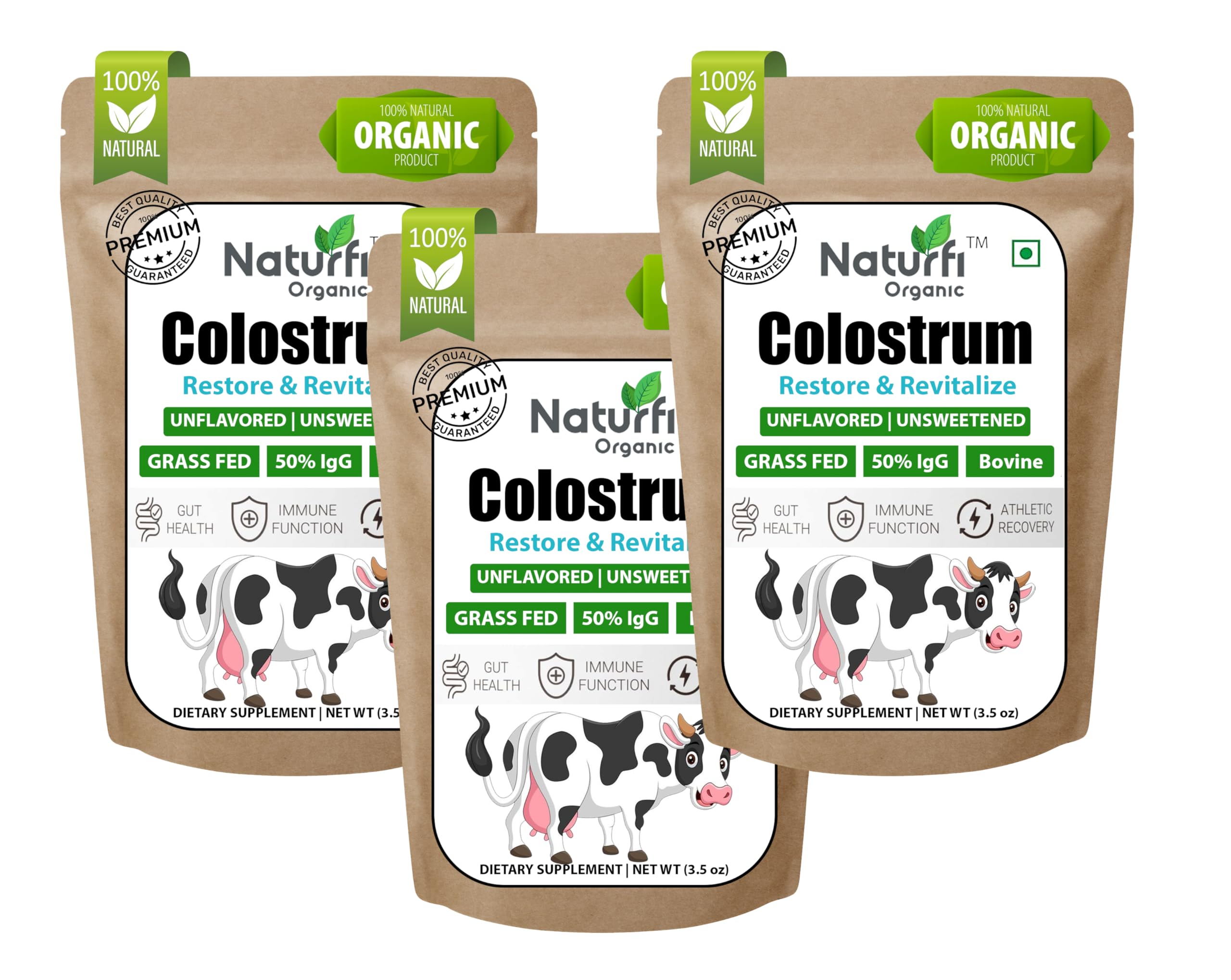 Amazon.com: Naturfi Organic Colostrum Premium Powder | 300 Servings ...
