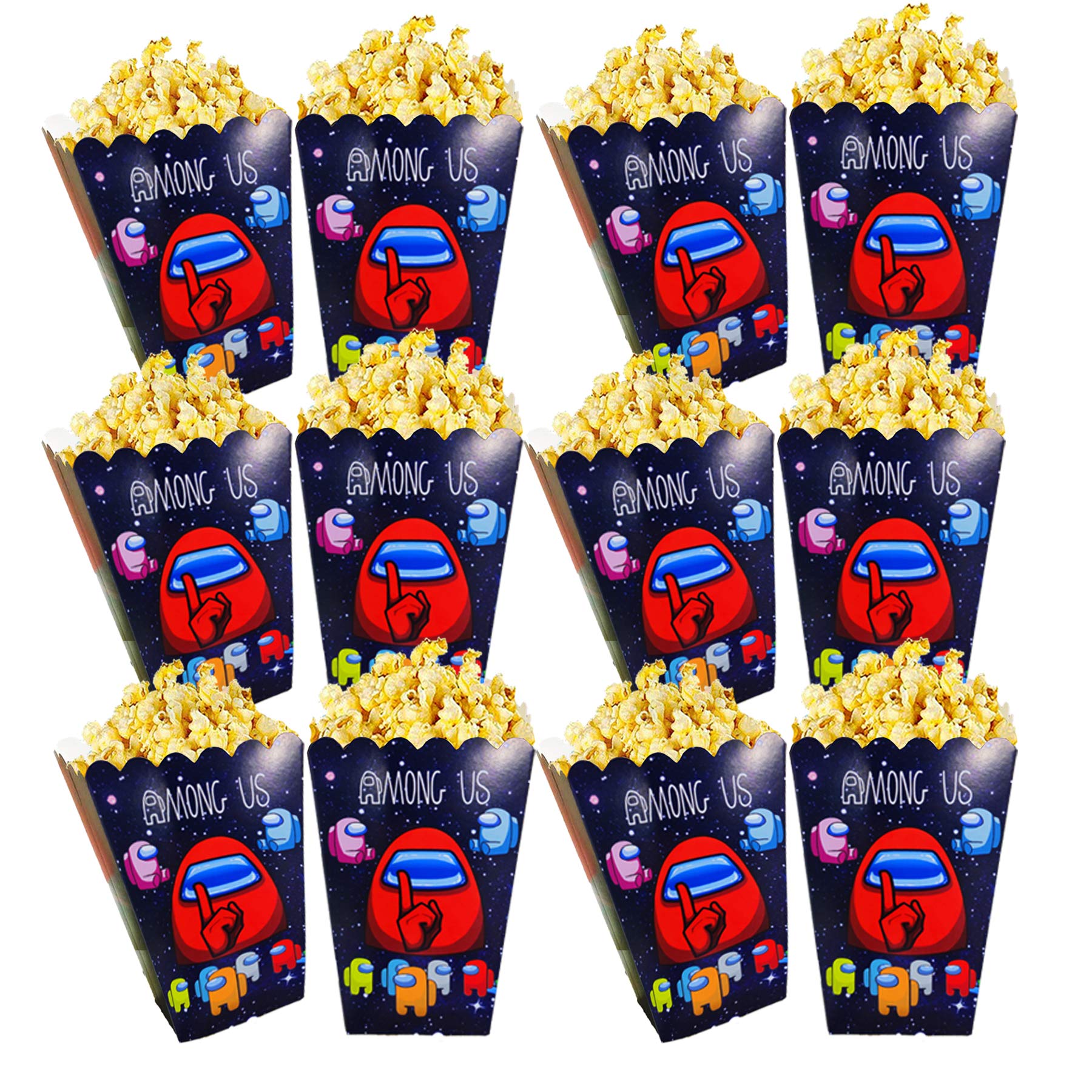 12 Pcs Among Us Popcorn Snack Boxes Party Supplies Among | Desertcart ...