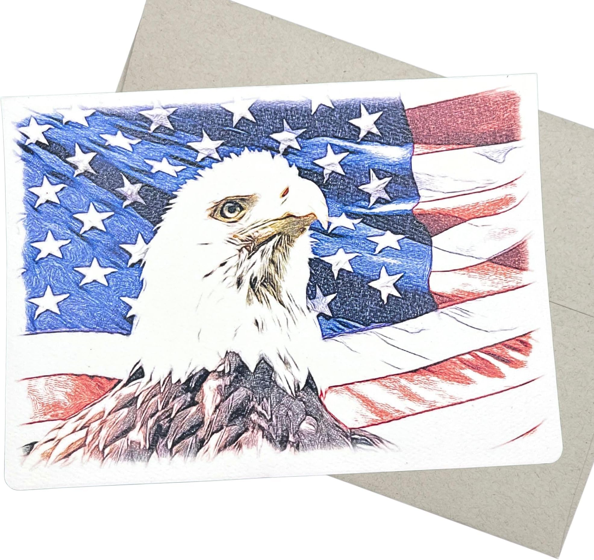 Amazon.com : The Best Card Company - Jumbo 4th of July Greeting Card (8 ...