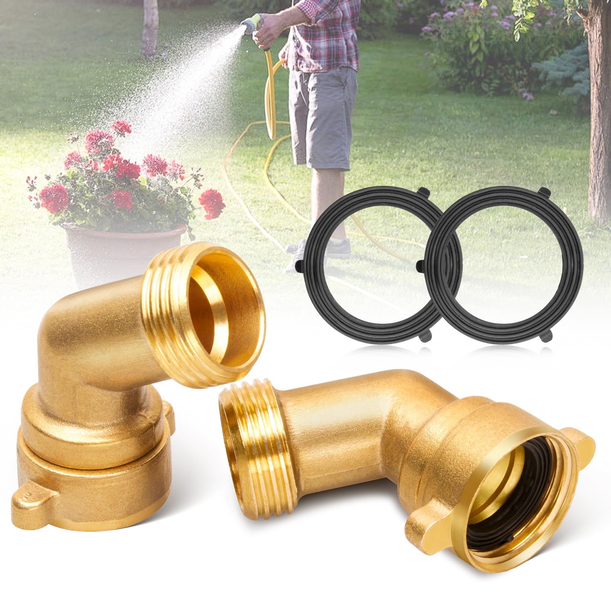 Snapklik.com : Oyviny 45 Degree Garden Hose Elbow Water Hose Elbow ...
