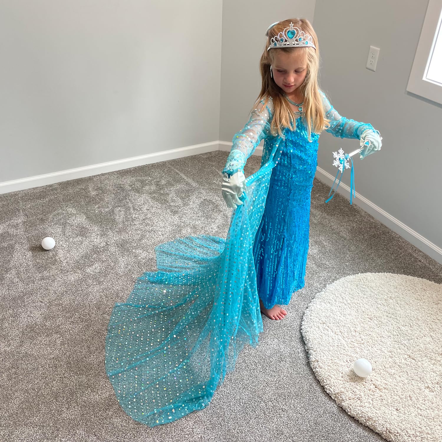 Snapklik.com : Aoiviss Princess Dresses For Girls Luxury Sequin ...