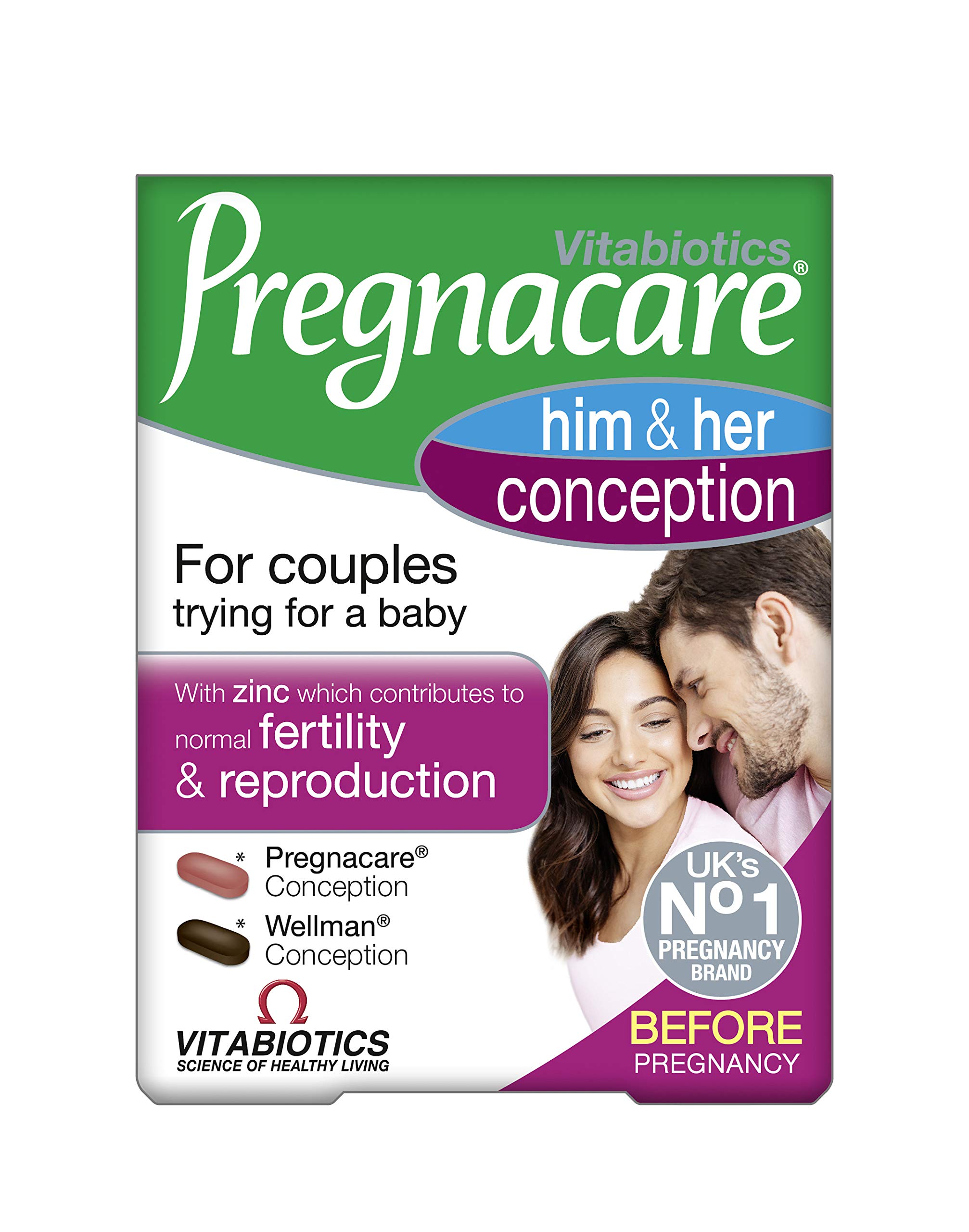 Pregnacare Vitabiotics His and Her Conception, 60 Tablets- Buy Online ...