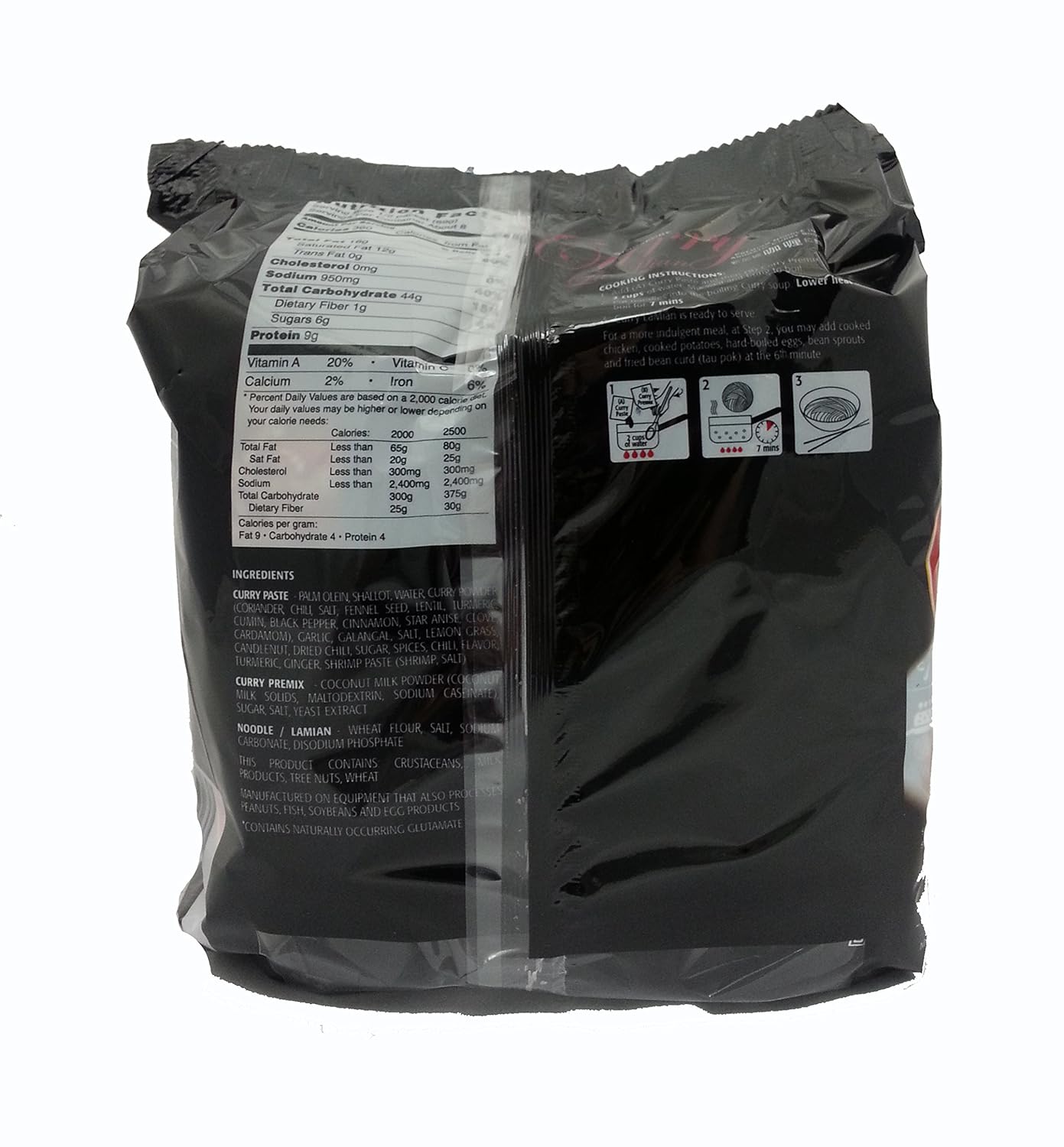 Buy Prima Taste Singapore Curry Lamian Noodles, 4 Packets of 6.2 Ounce ...