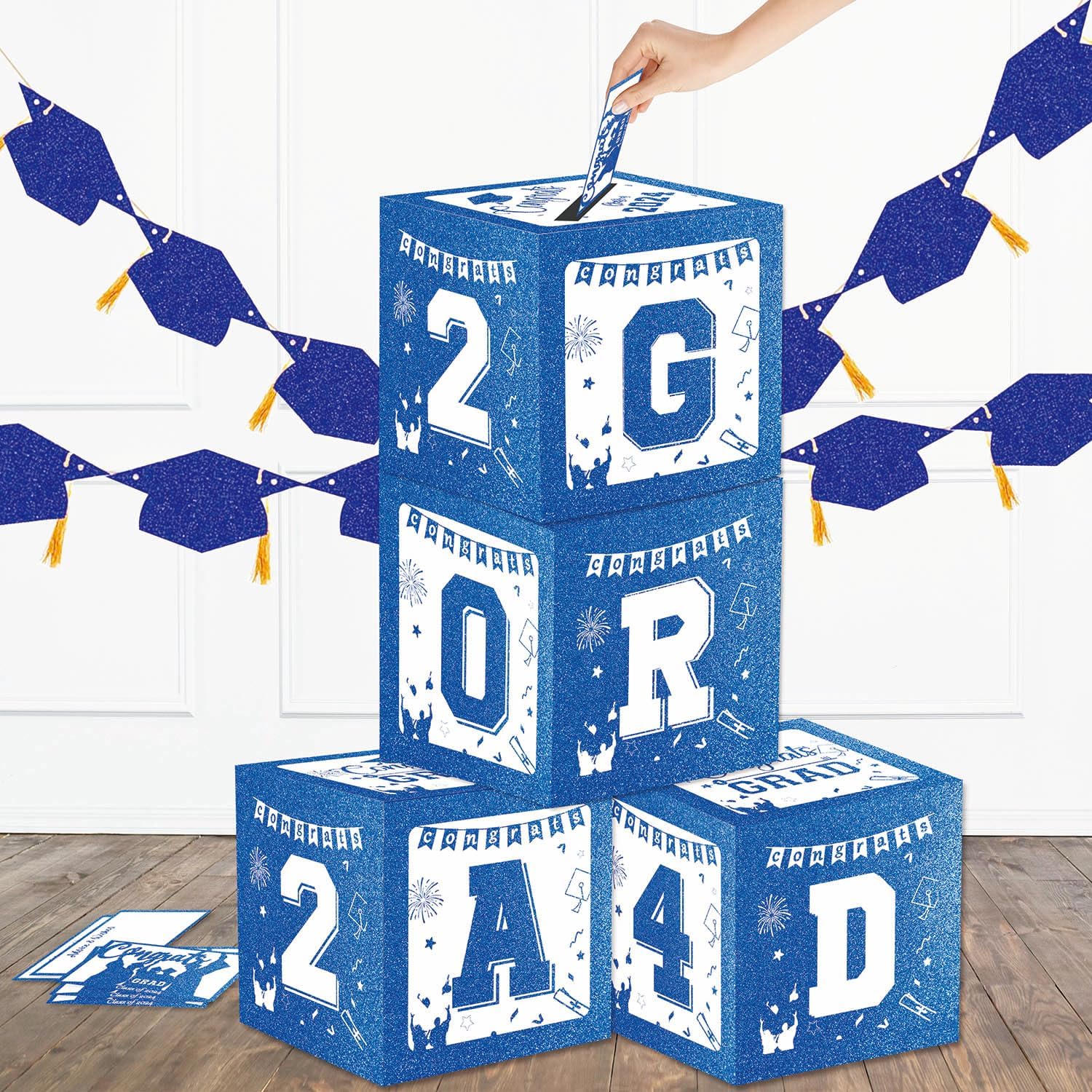 Amazon.com: 2024 Graduation Party Decorations,2024 GRAD Balloons Boxes ...