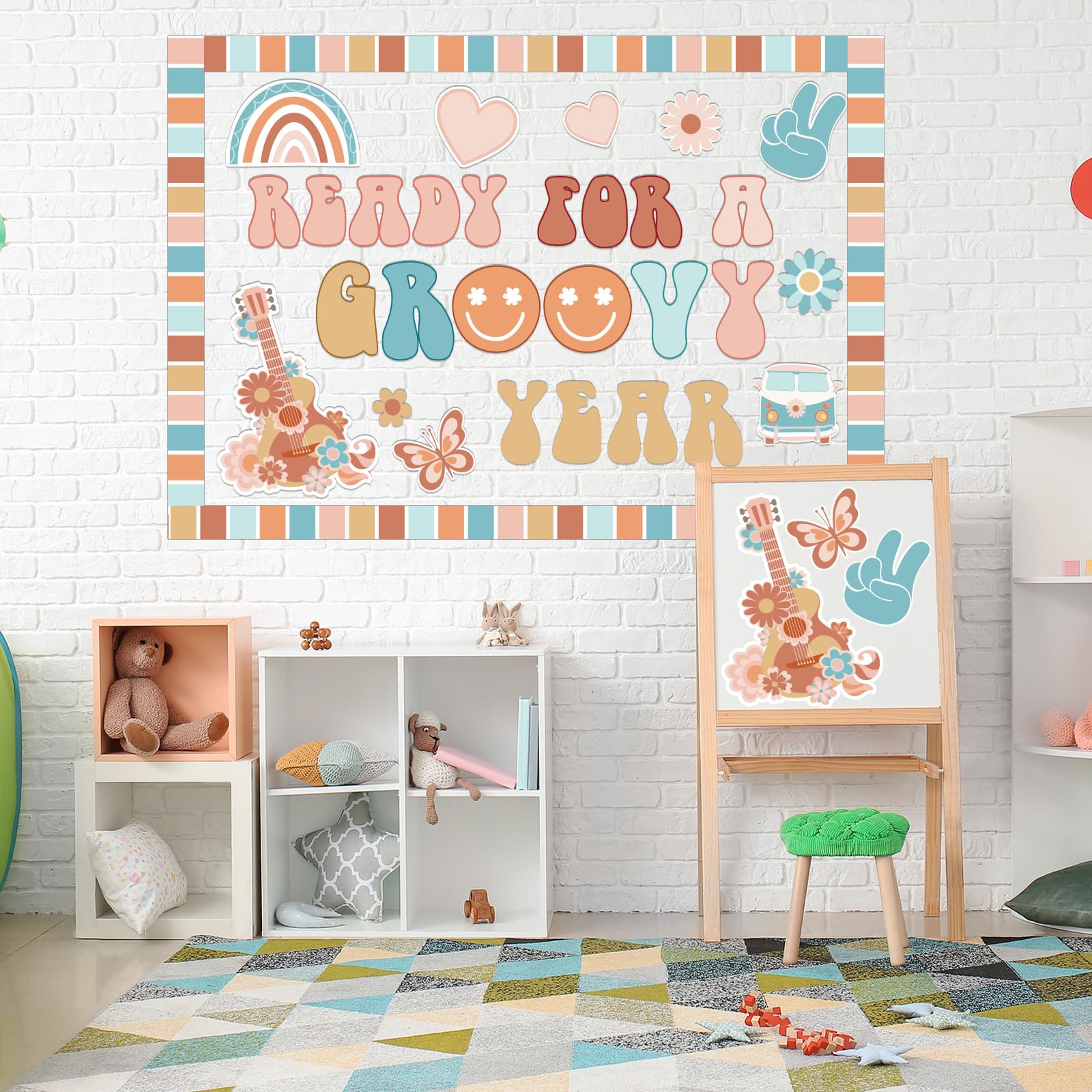 Snapklik.com : ZOiiWA Groovy Retro Bulletin Board Decoration Groovy ...