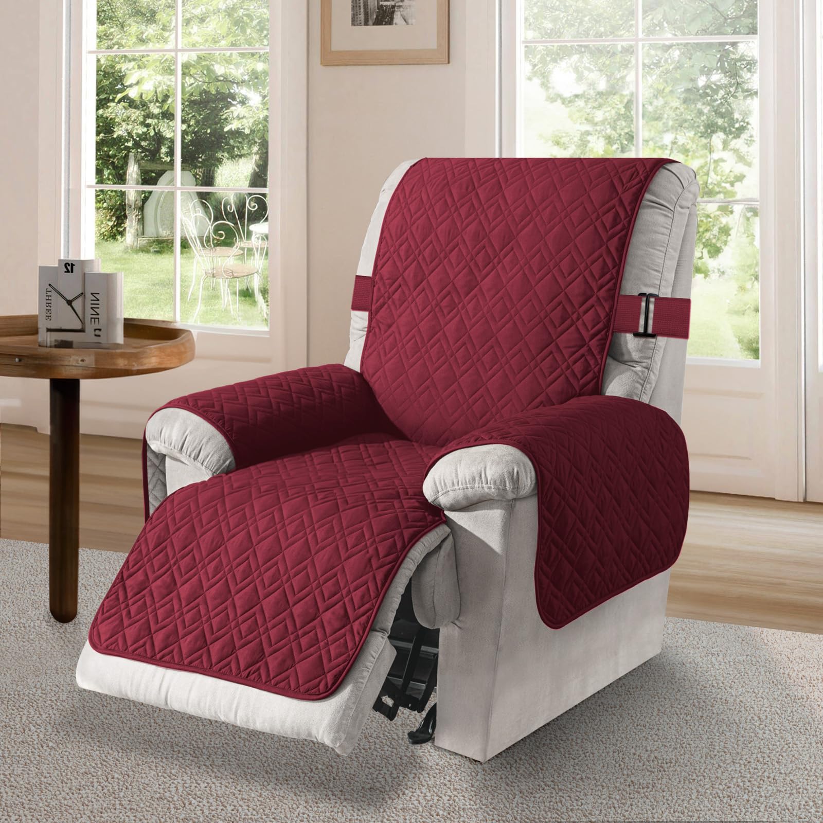 Snapklik.com : Rose Home Fashion Anti-Slip Oversized Recliner Cover For ...