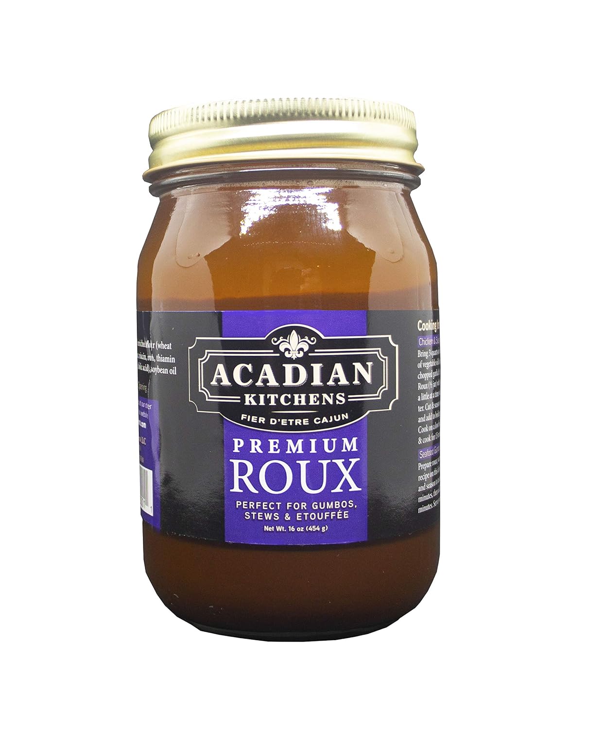 Amazon.com : All Natural Premium Roux 16 oz Acadian Kitchens : Grocery & Gourmet Food