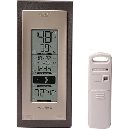 Amazon.com: AcuRite 00611 Indoor Outdoor Thermometer with Wireless ...