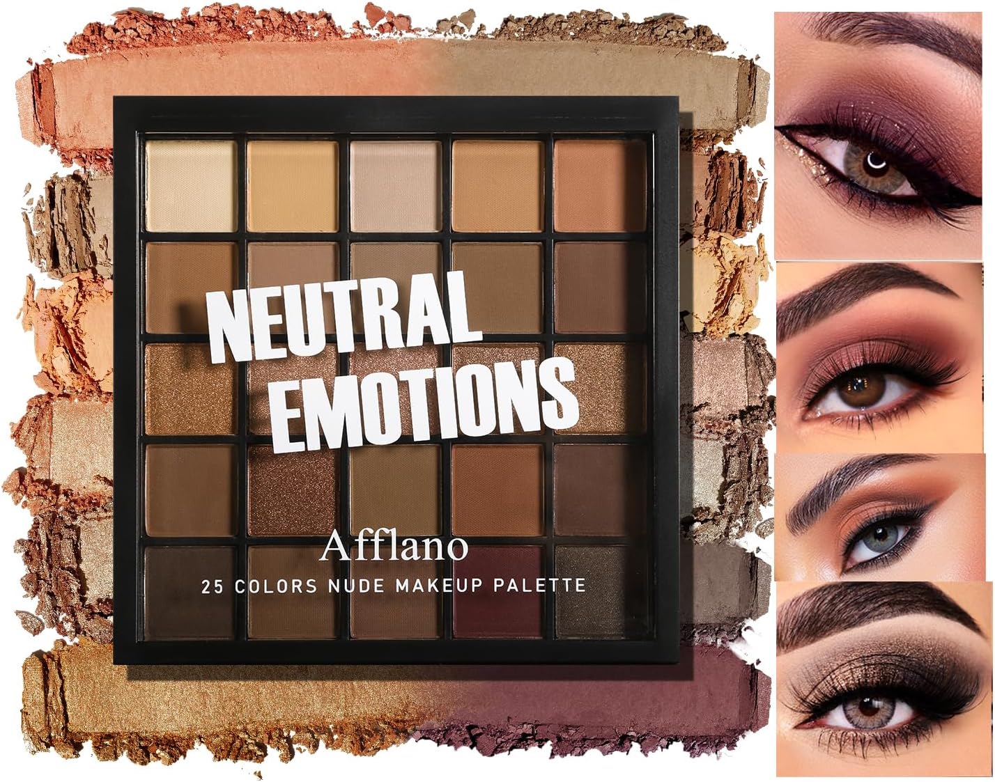 Amazon.com : Matte Eyeshadow Palette No Shimmers, DE’LANCI 12 Natural ...